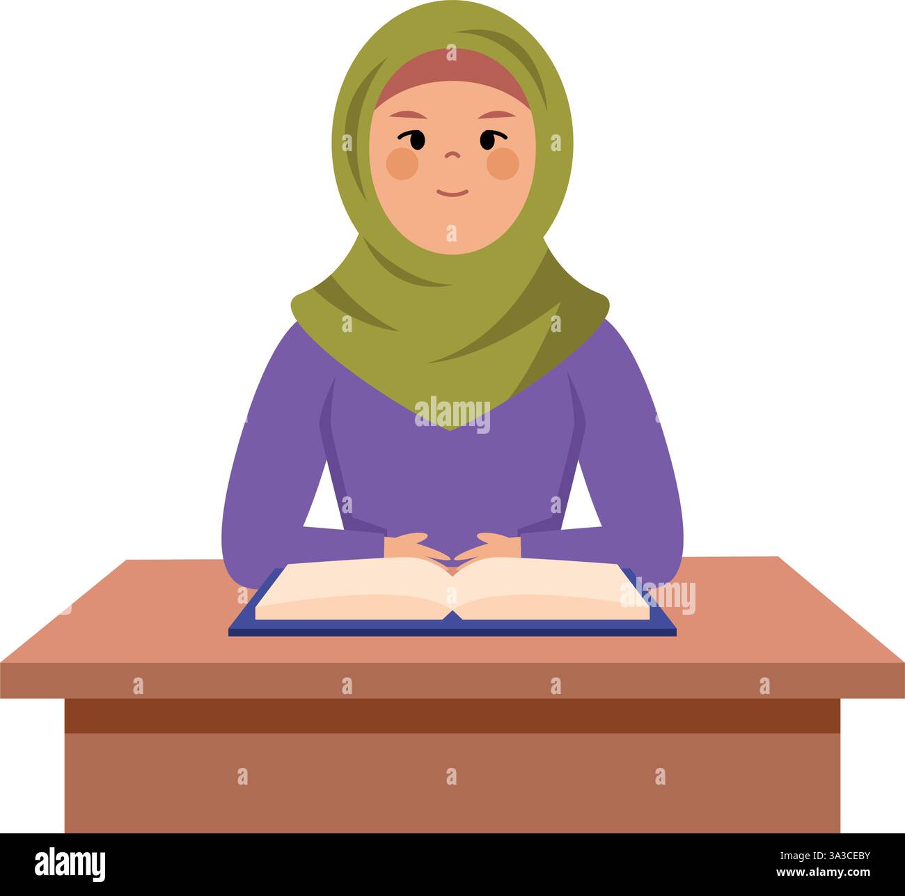 Hijab Student Muslim Girl Stock Vector Image & Art - Alamy