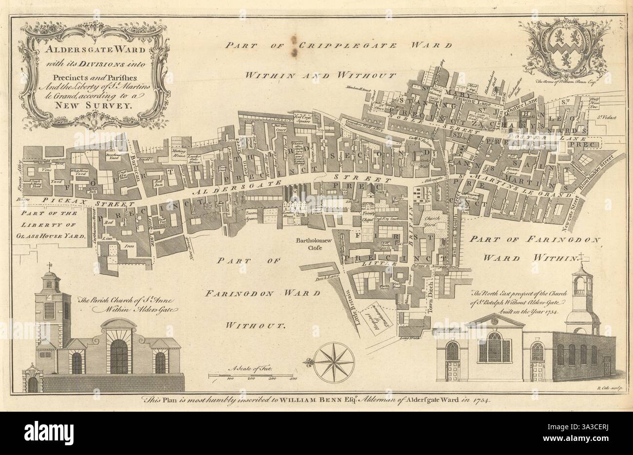 Aldersgate Ward… & Liberty of St Martins le Grand, City of London. COLE ...