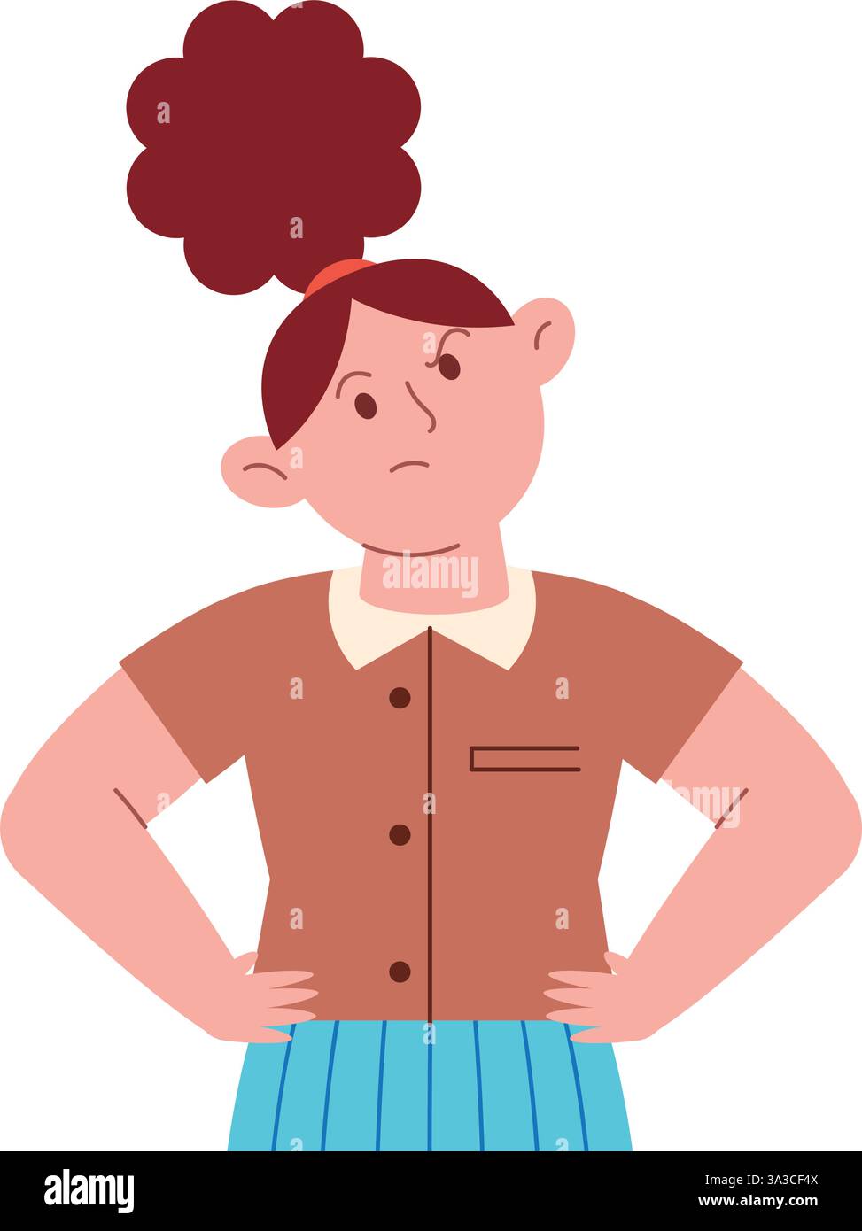 Confused Student Expression Stock Vector Image & Art - Alamy