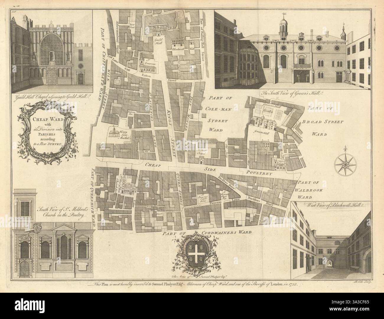 Cheap Ward with its divisions into parishes… City of London. COLE 1760 ...