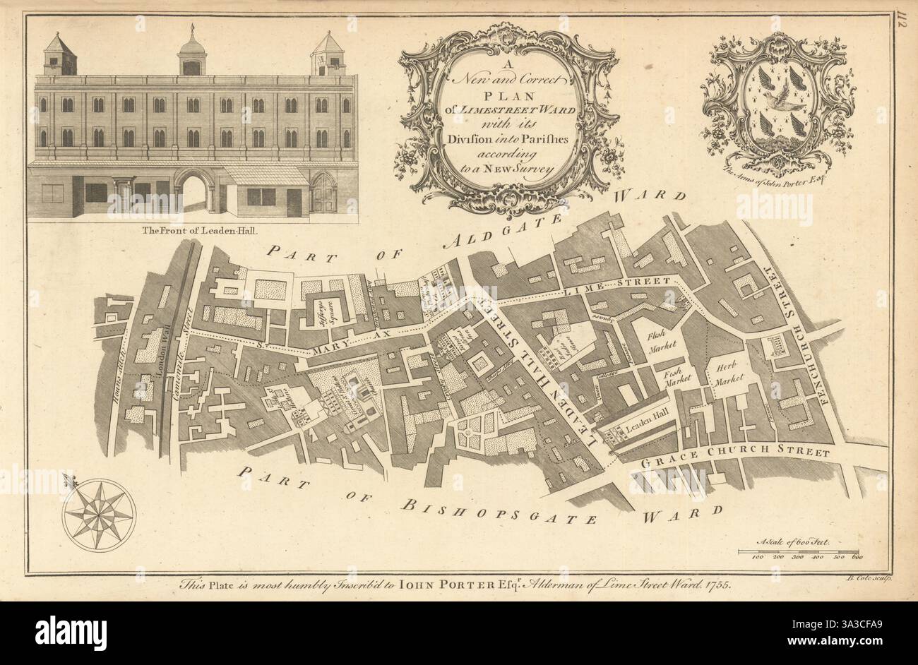 1760 london map hi-res stock photography and images - Alamy