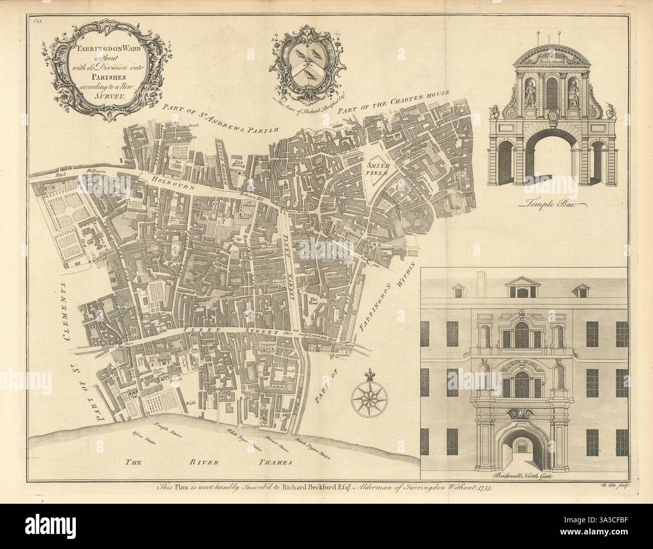 Farringdon Ward without with its divisions… City of London. COLE 1760 ...