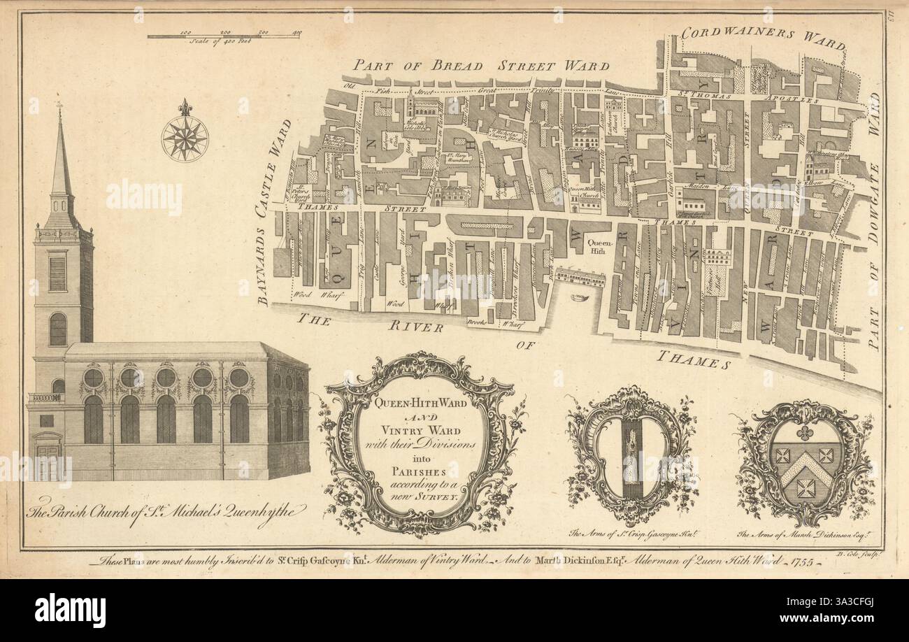 Queen-Hith Ward & Vintry Ward with their divisions… City of London COLE ...
