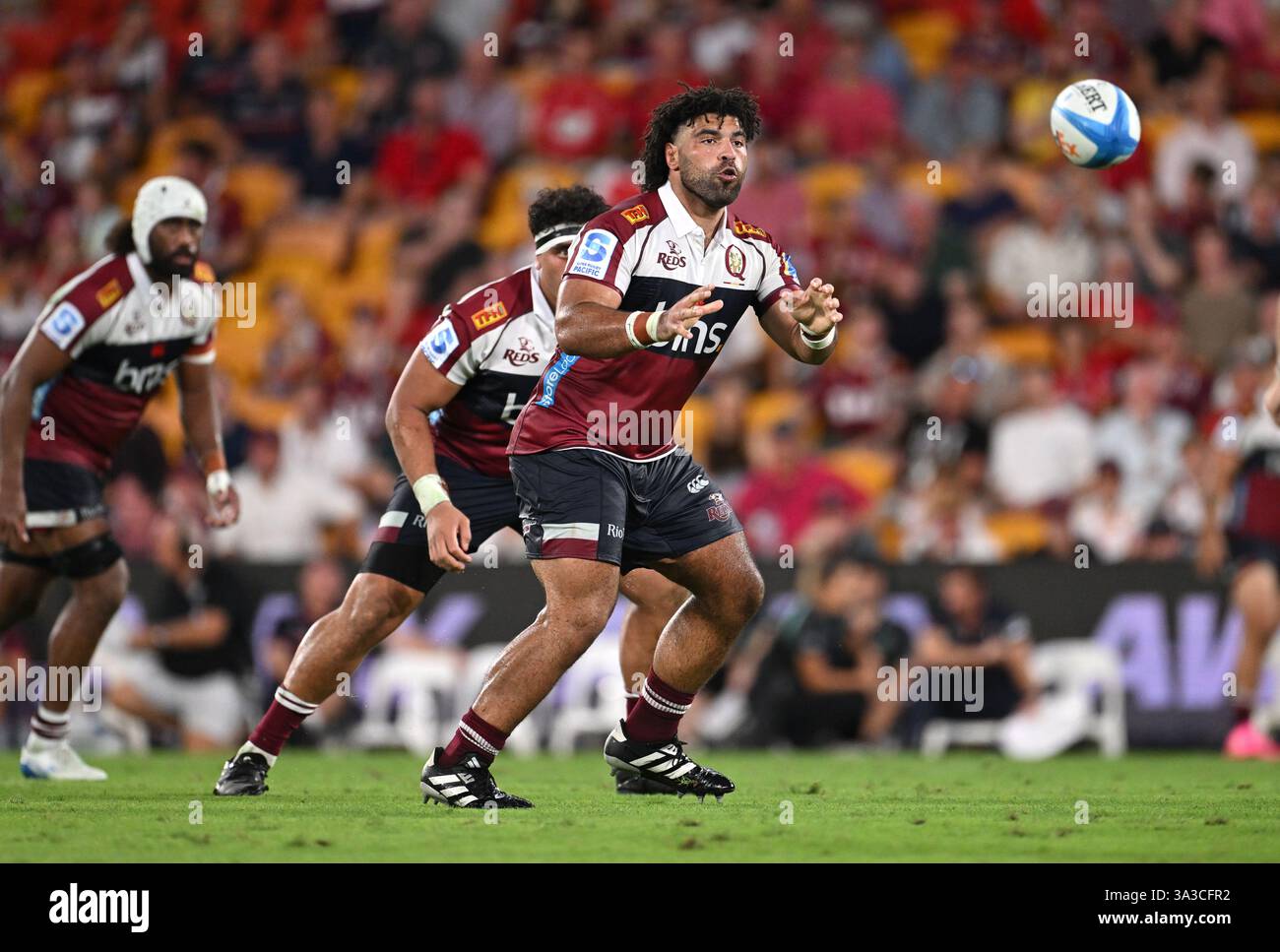 Zane Nonggorr of the Reds during the Super Rugby Pacific Round 5 match ...