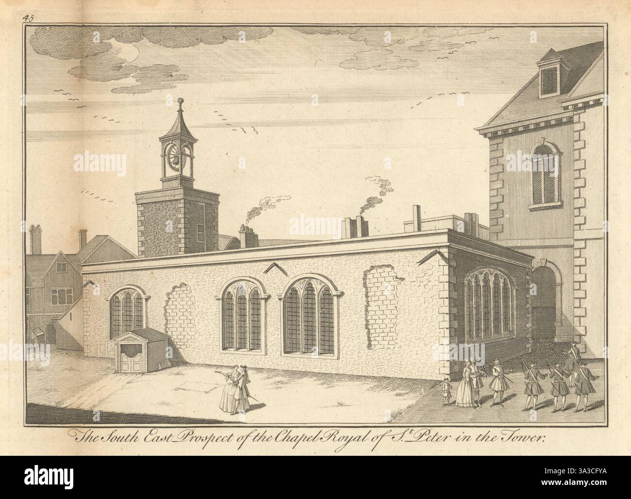 The Chapel Royal of St Peter ad Vincula (in the Tower) by Benjamin Cole ...