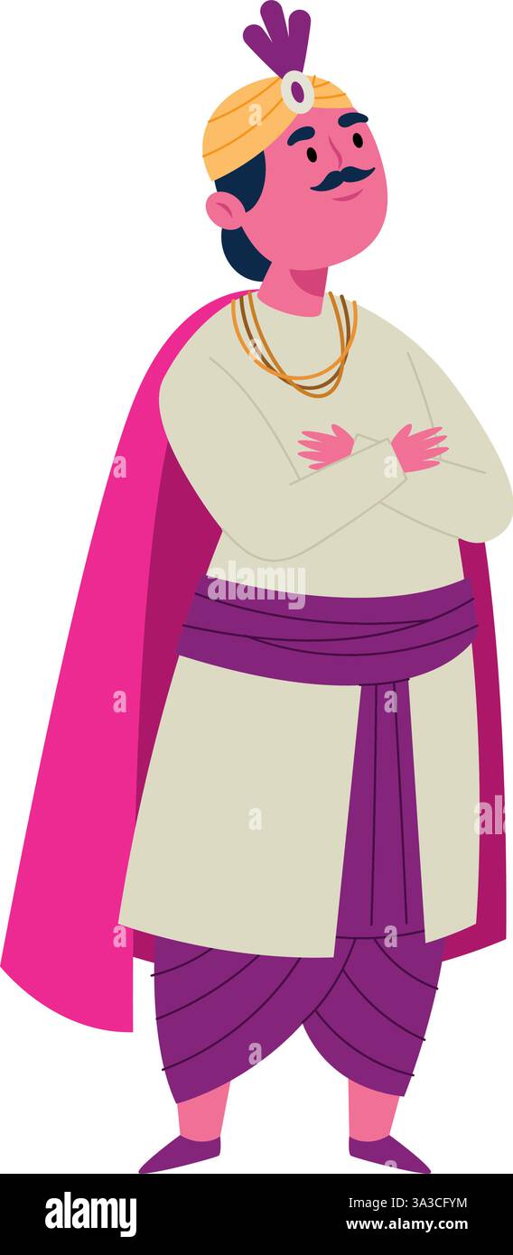 indian king ceremonial Stock Vector Image & Art - Alamy
