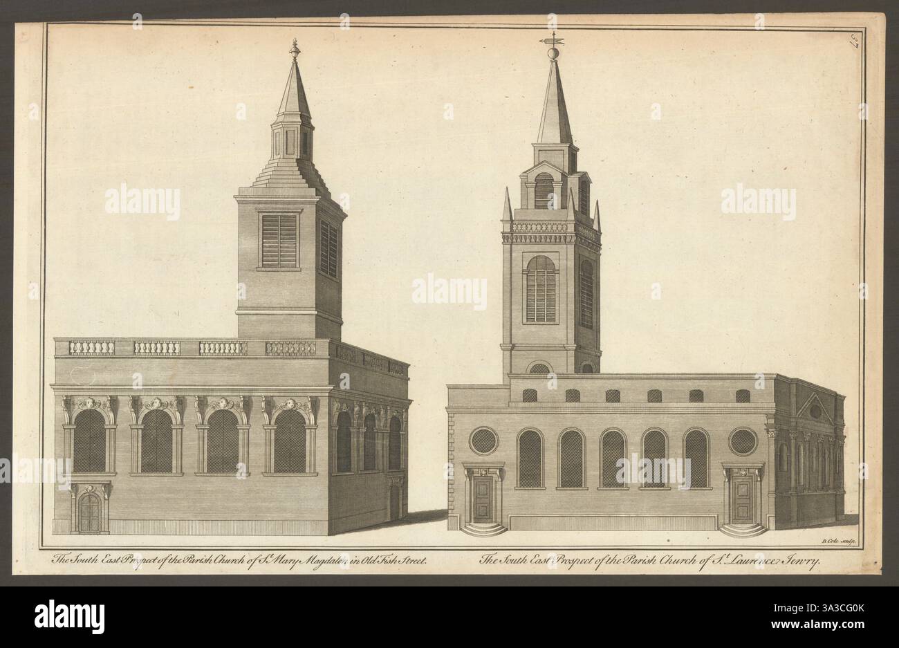 St. Mary Magdalen Old Fish Street & St. Lawrence Jewry next Guildhall ...