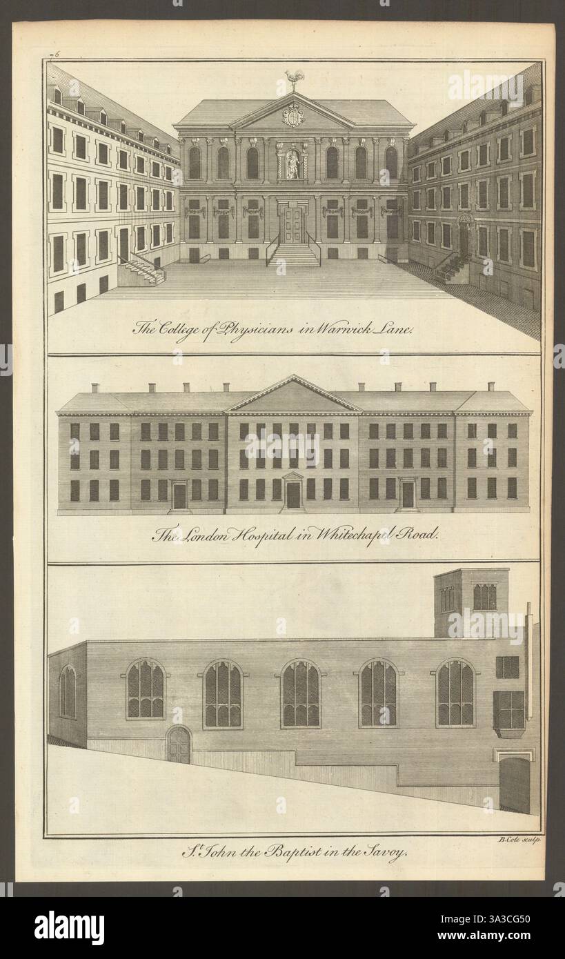 Royal College of Physicians. London Hospital, Whitechapel. Savoy Chapel ...