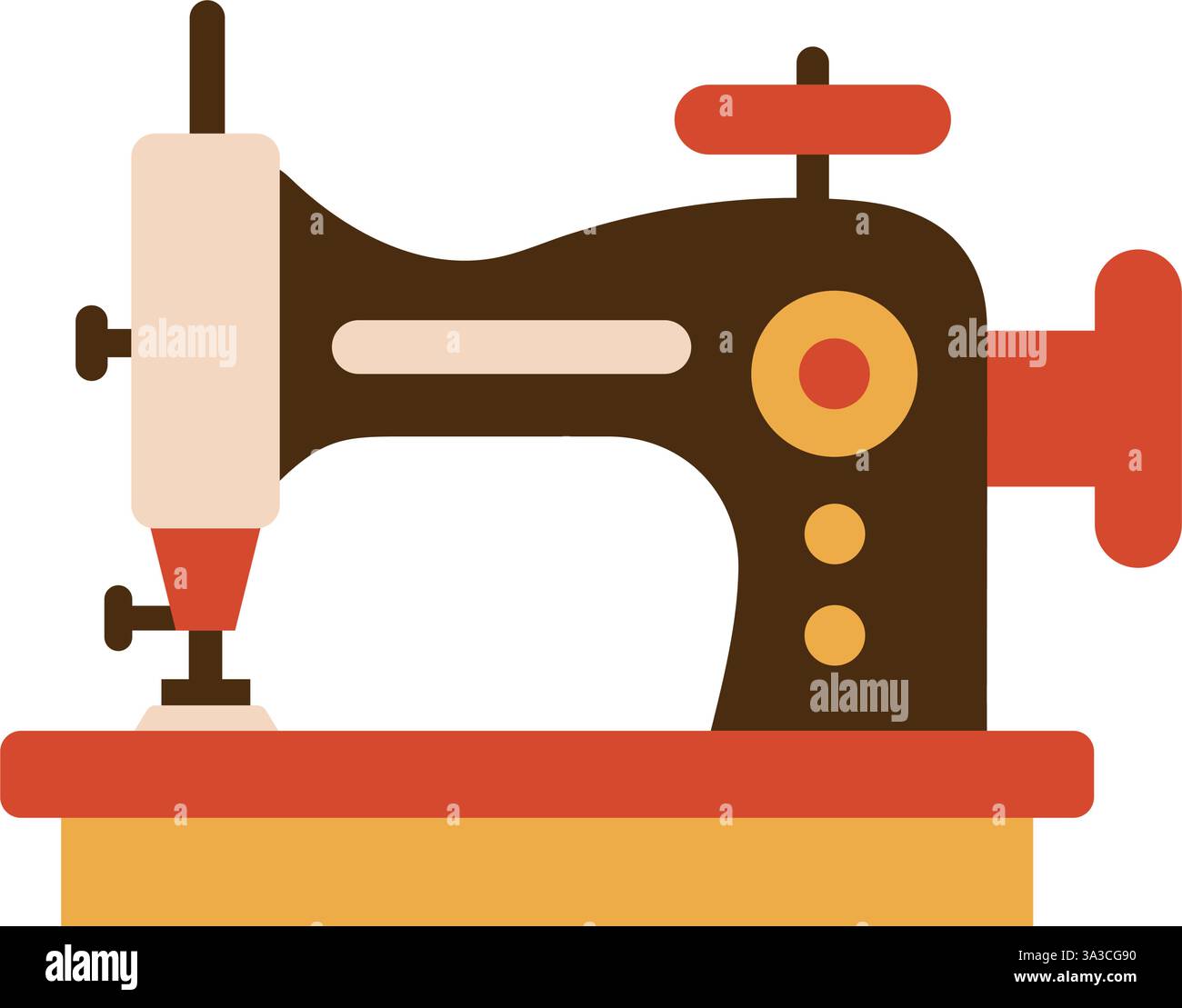 Vintage Object Sewing Machine Stock Vector Image & Art - Alamy