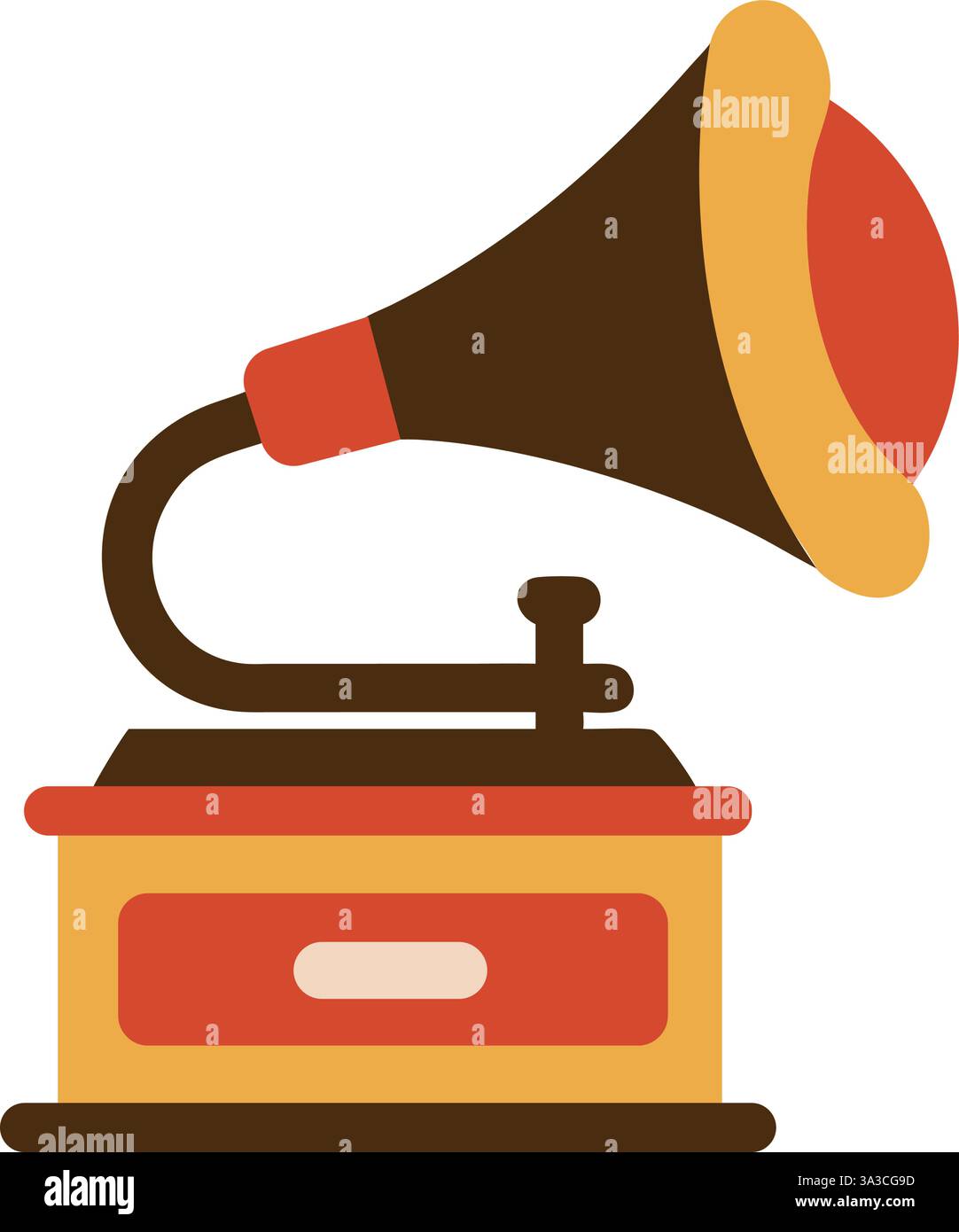 Vintage Object Gramophone Music Icon Stock Vector Image & Art - Alamy