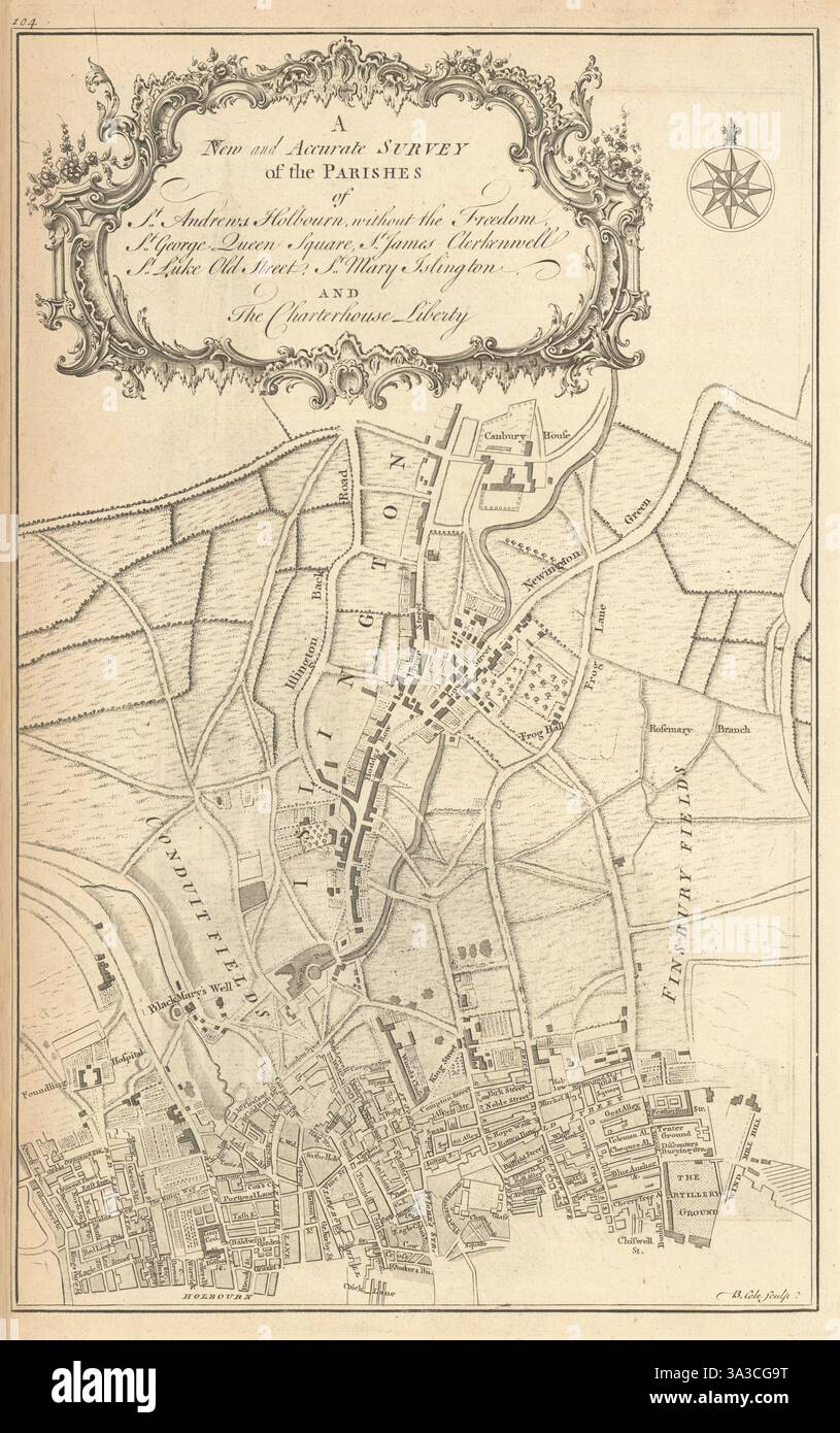 Parishes of St Andrews, Holbourn… Clerkenwell Old Street Islington COLE ...