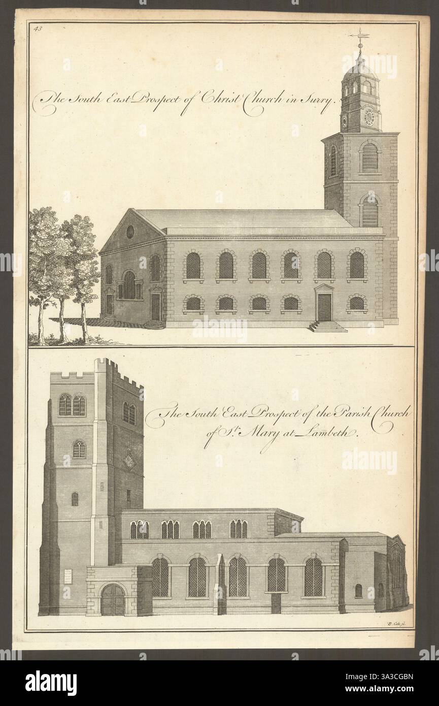 Christ Church, Southwark & St. Mary-at-Lambeth churches by Benjamin ...