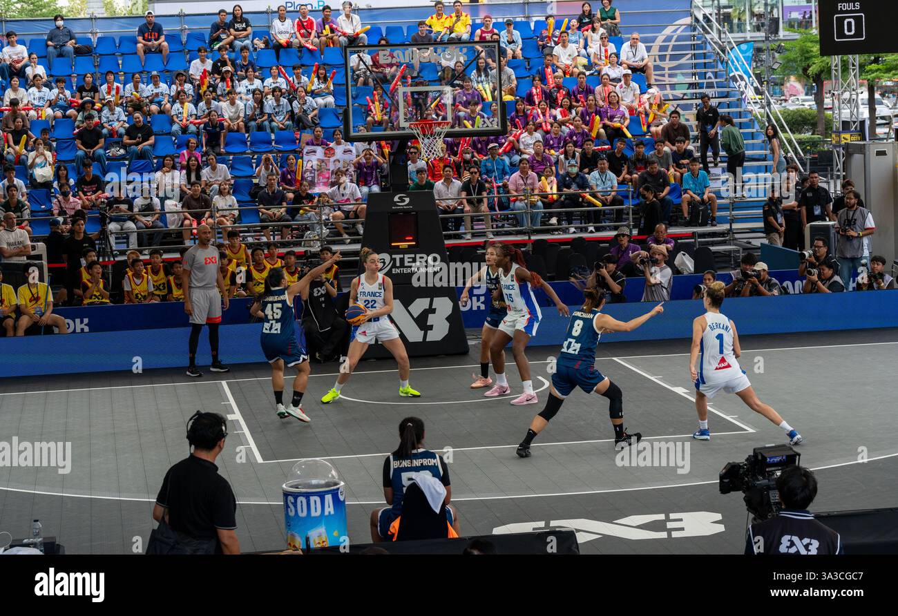Fiba 3x3 Basketball Competition in Bangkok March 14-16 2025 Stock Photo ...