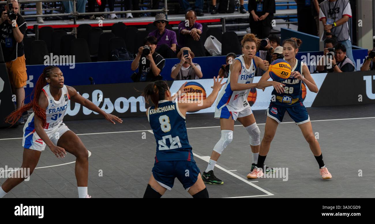 Fiba 3x3 Basketball Competition in Bangkok March 14-16 2025 Stock Photo ...