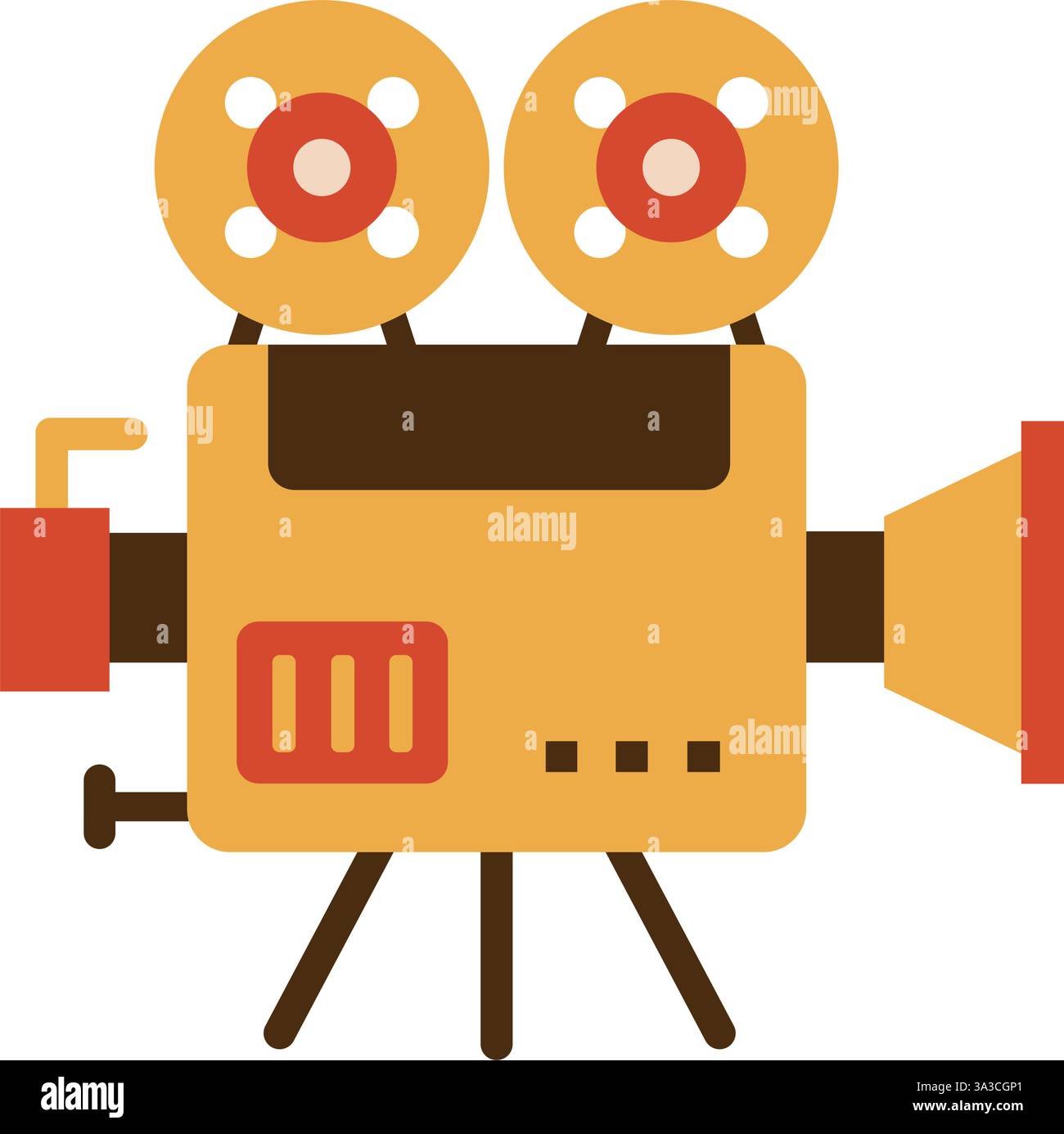 Vintage Object Film Camera Cinema Icon Stock Vector Image & Art - Alamy