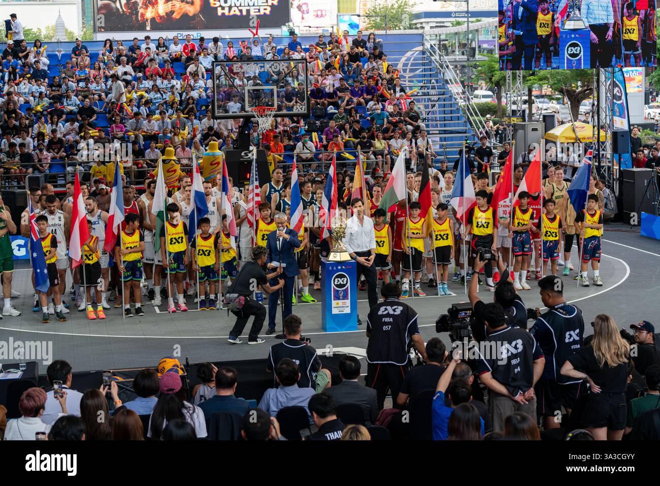 Fiba 3x3 Basketball Competition in Bangkok March 14-16 2025 Stock Photo ...