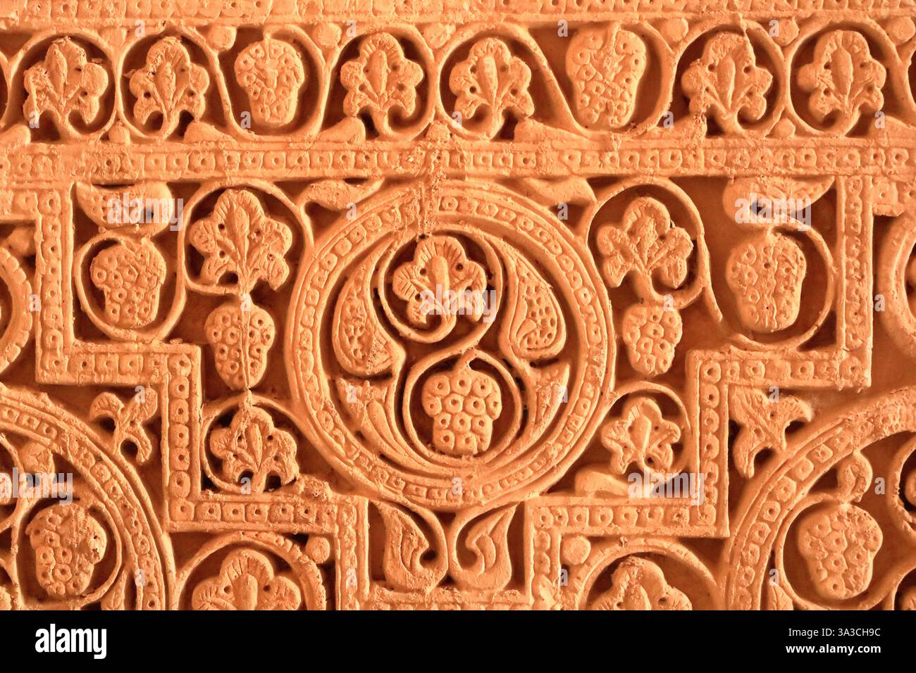 walls and bricks of renovation of the Main Caliphal Palace at Samarra ...