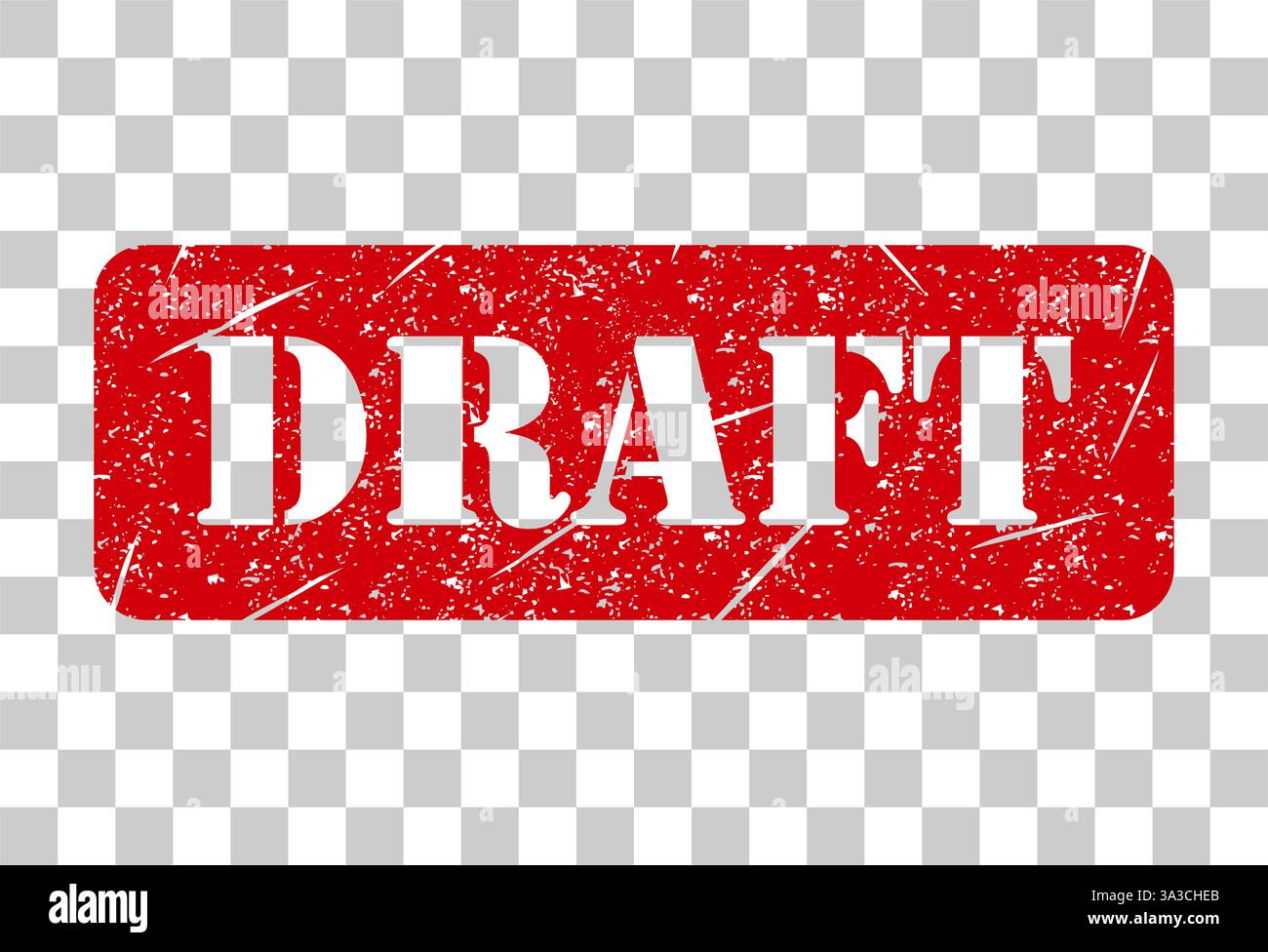 Draft stamp symbol, label sticker sign button, text banner vector ...