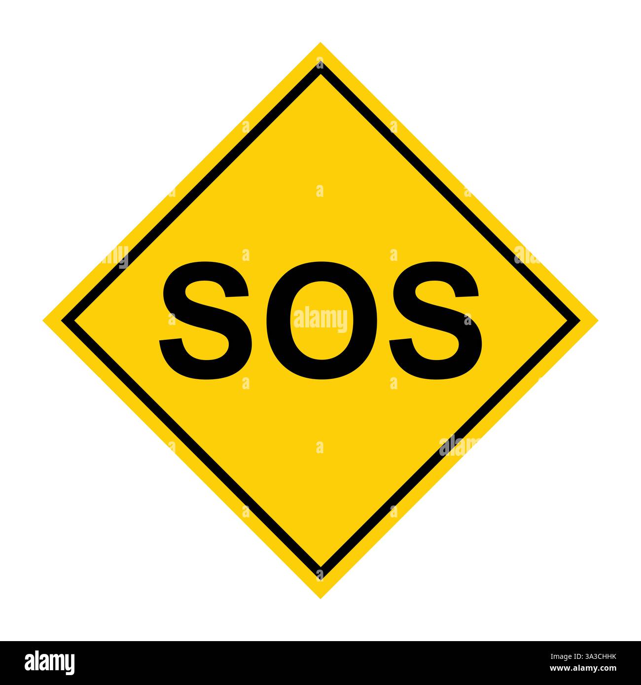SOS help icon, safety support alert flat design, save vector ...
