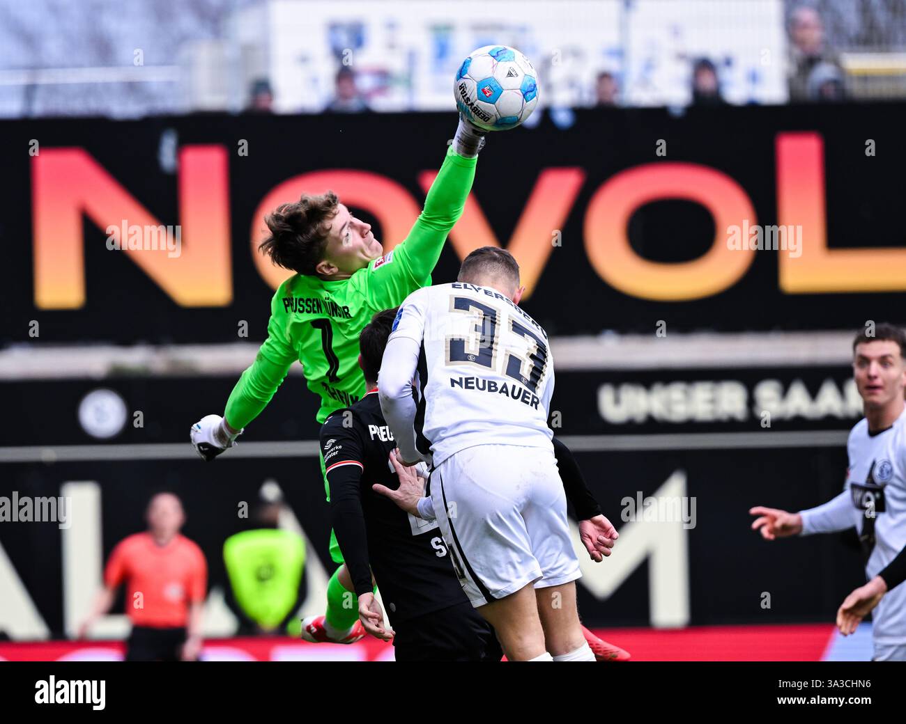 Spiesen Elversberg, Germany. 15th Mar, 2025. Soccer: Bundesliga 2, SV ...