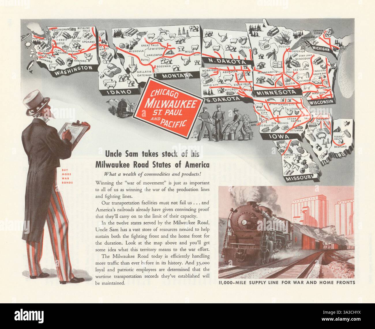 United states uncle sam map hi-res stock photography and images - Alamy