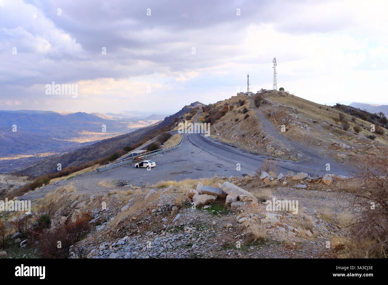 the scenic landscape of Safin mountains near Shaqlawa, Erbil, Arbil ...