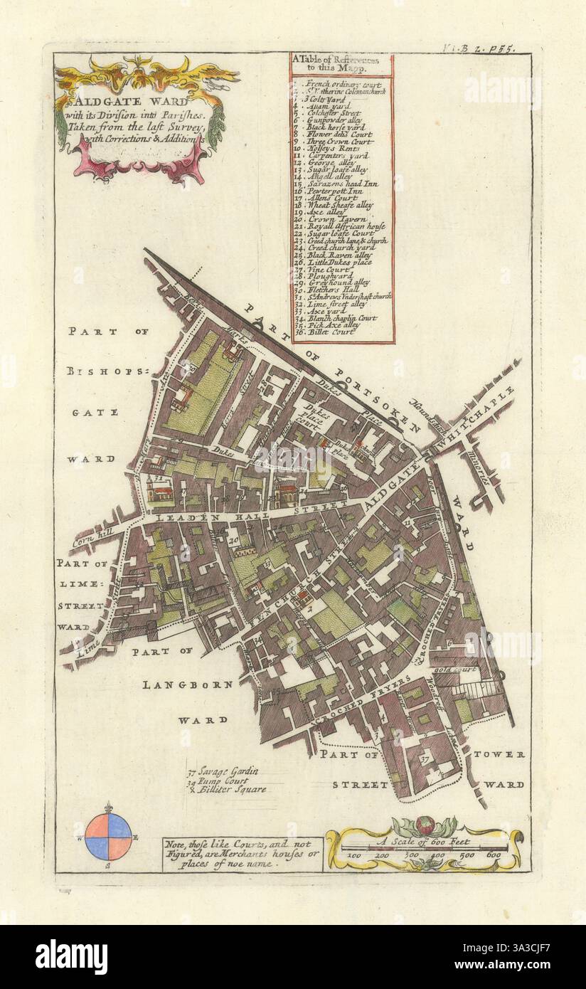 'Aldgate Ward'. Leadenhall/Fenchurch Street City of London. STOW/STRYPE ...