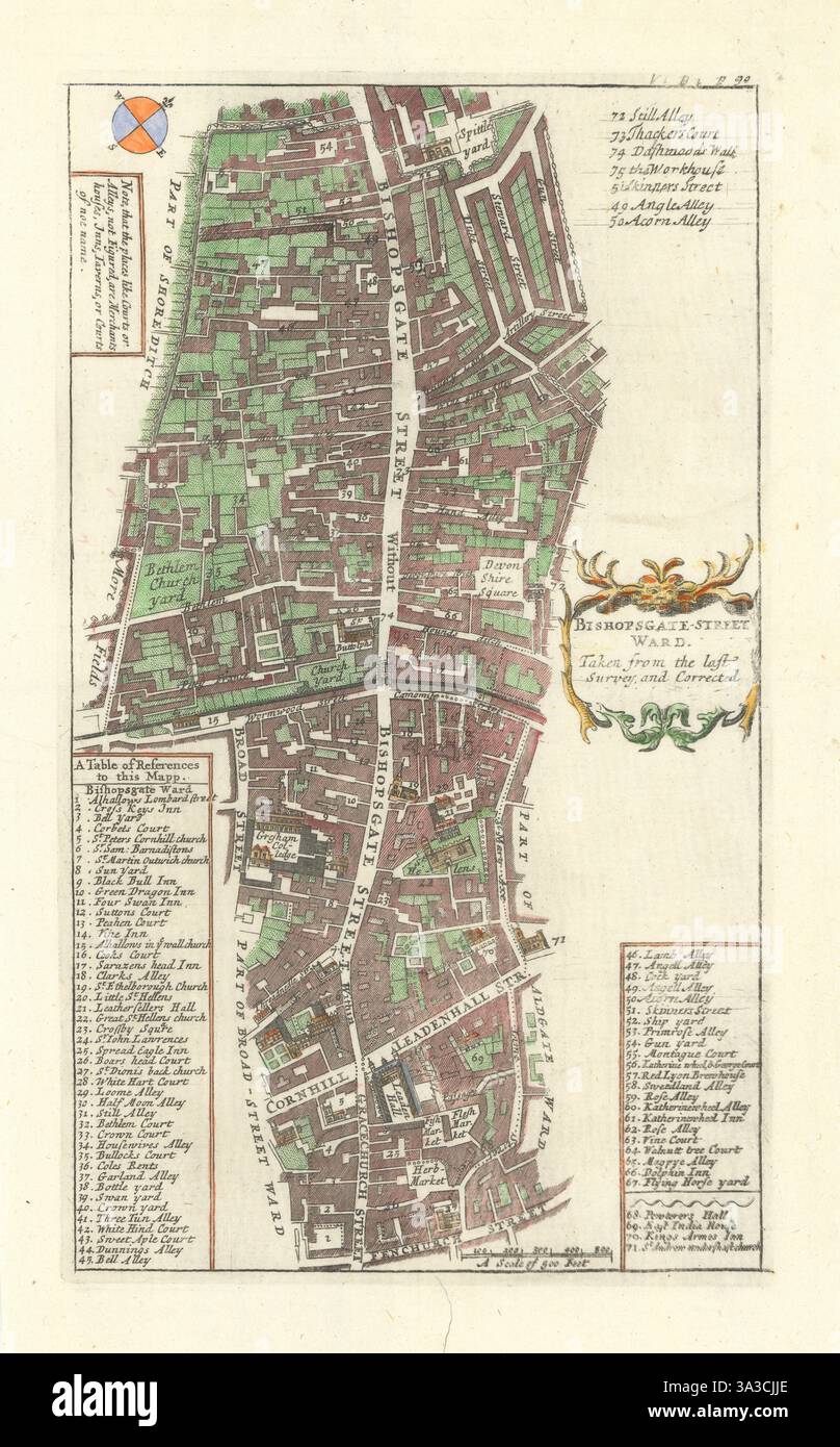 'Bishopsgate Street Ward'. Spitalfields. City of London. STOW/STRYPE ...