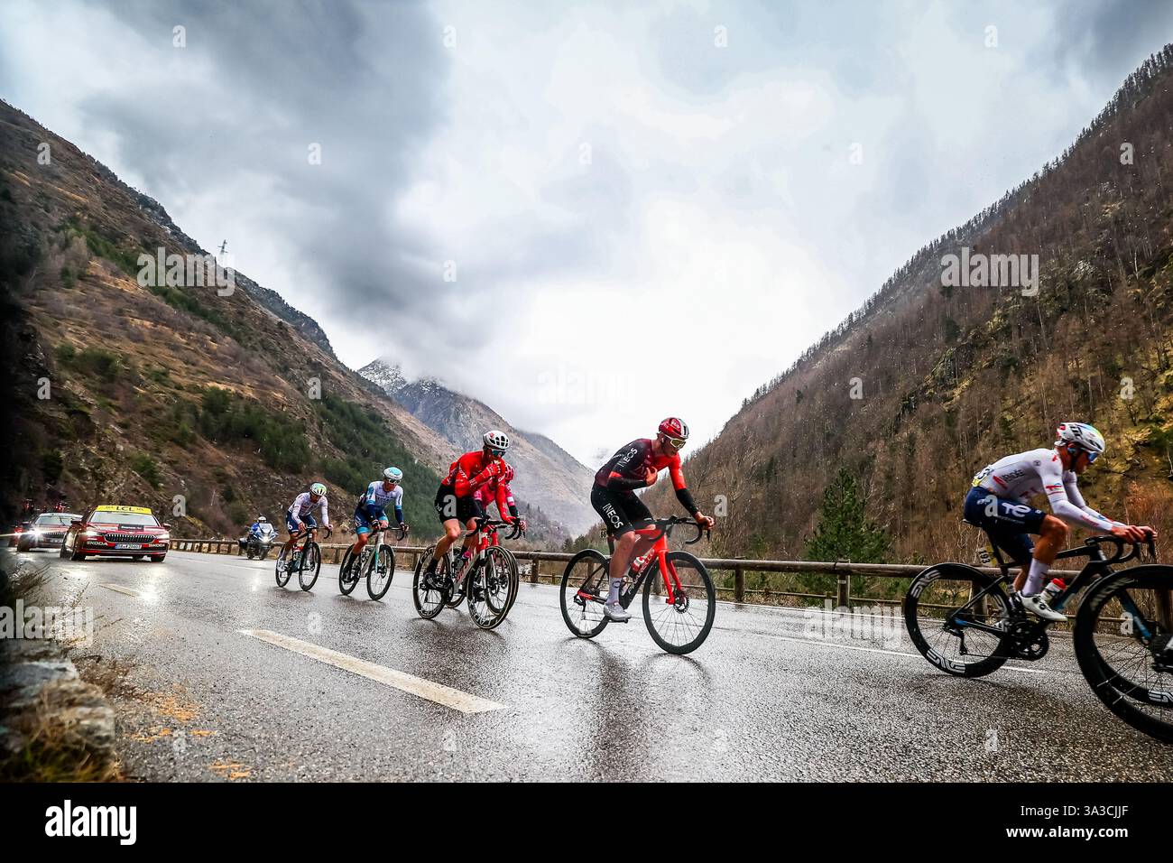 Auron, France. 15th Mar, 2025. British Michael Joshua Tarling of Ineos ...