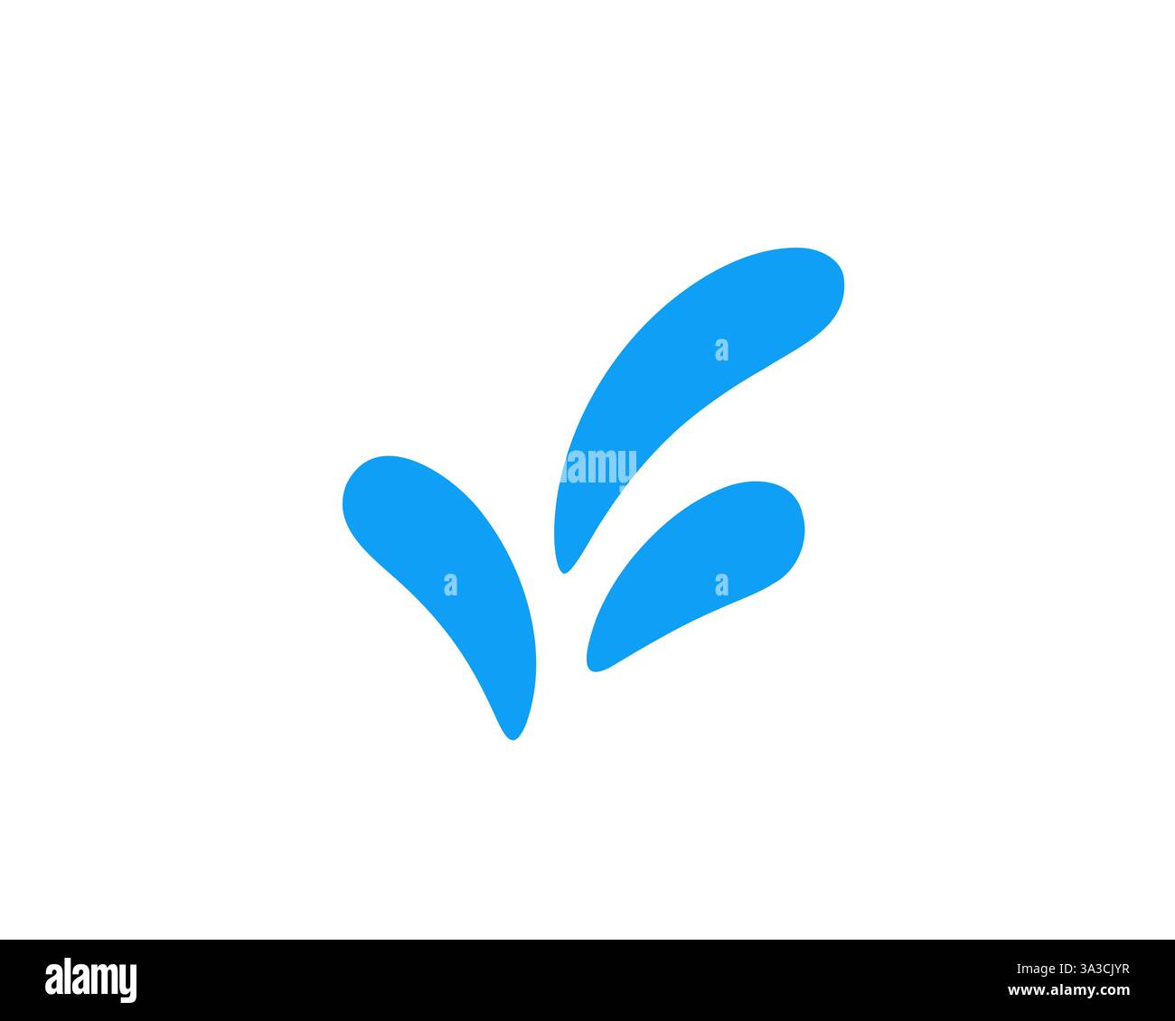 Blue abstract logo design with two curved shapes for branding and ...