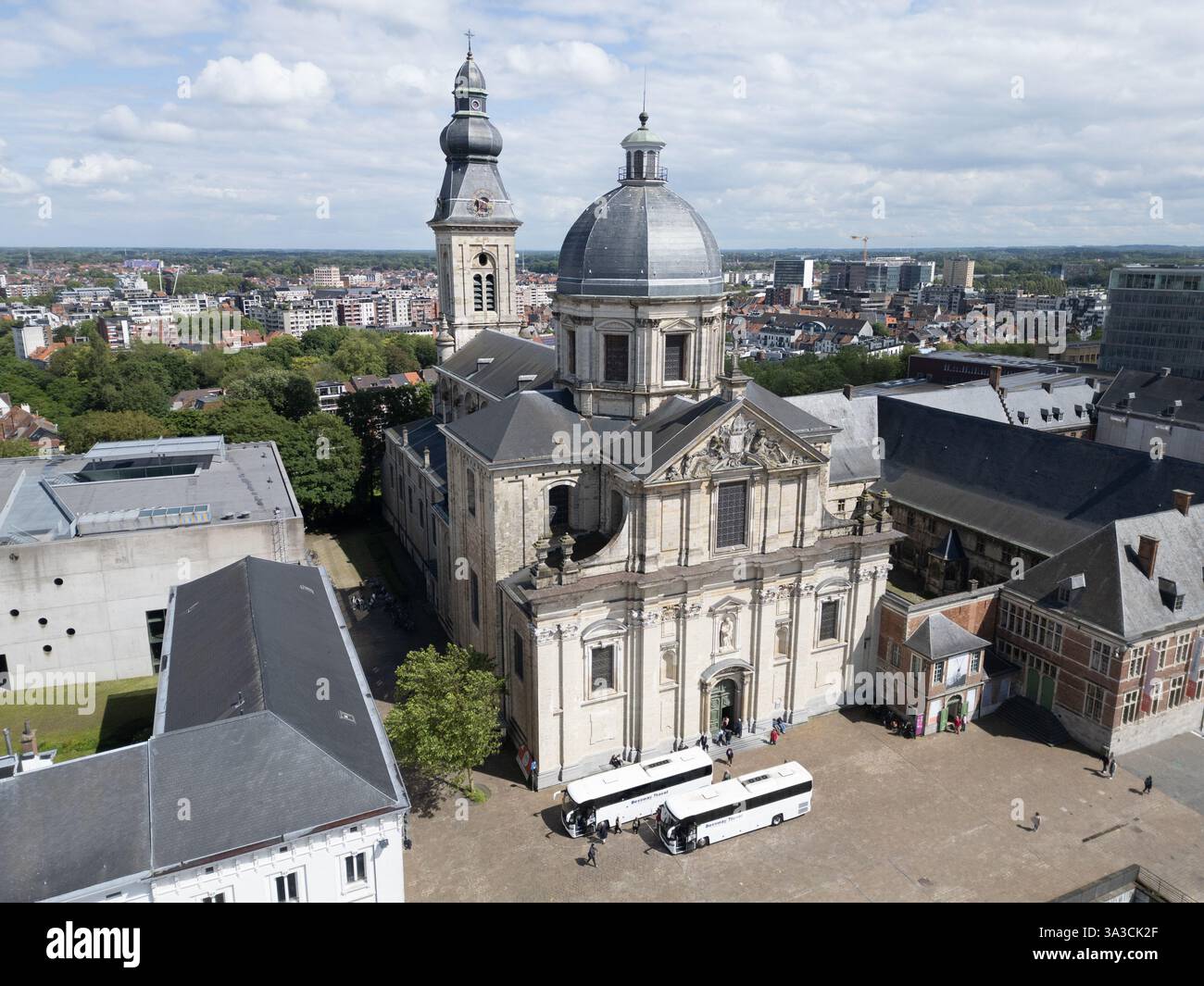 Saint Peter's or Sint-Pieterskerk Church, Ghent, Belgium Stock Photo ...