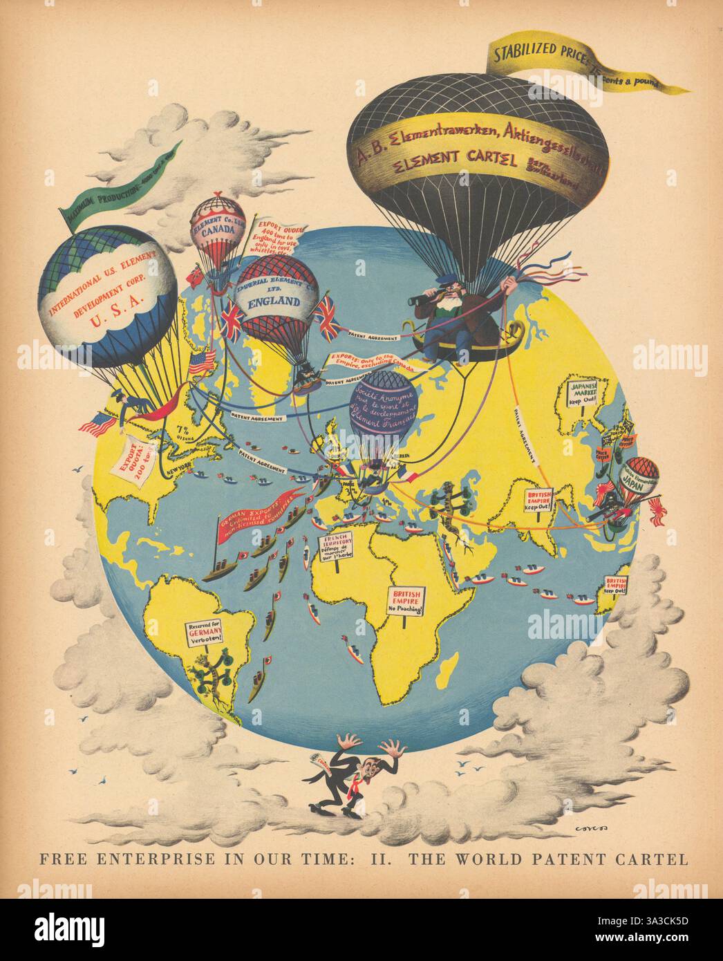 Free Enterprise in our Time: The World Patent Cartel. Corcos 1942 old ...