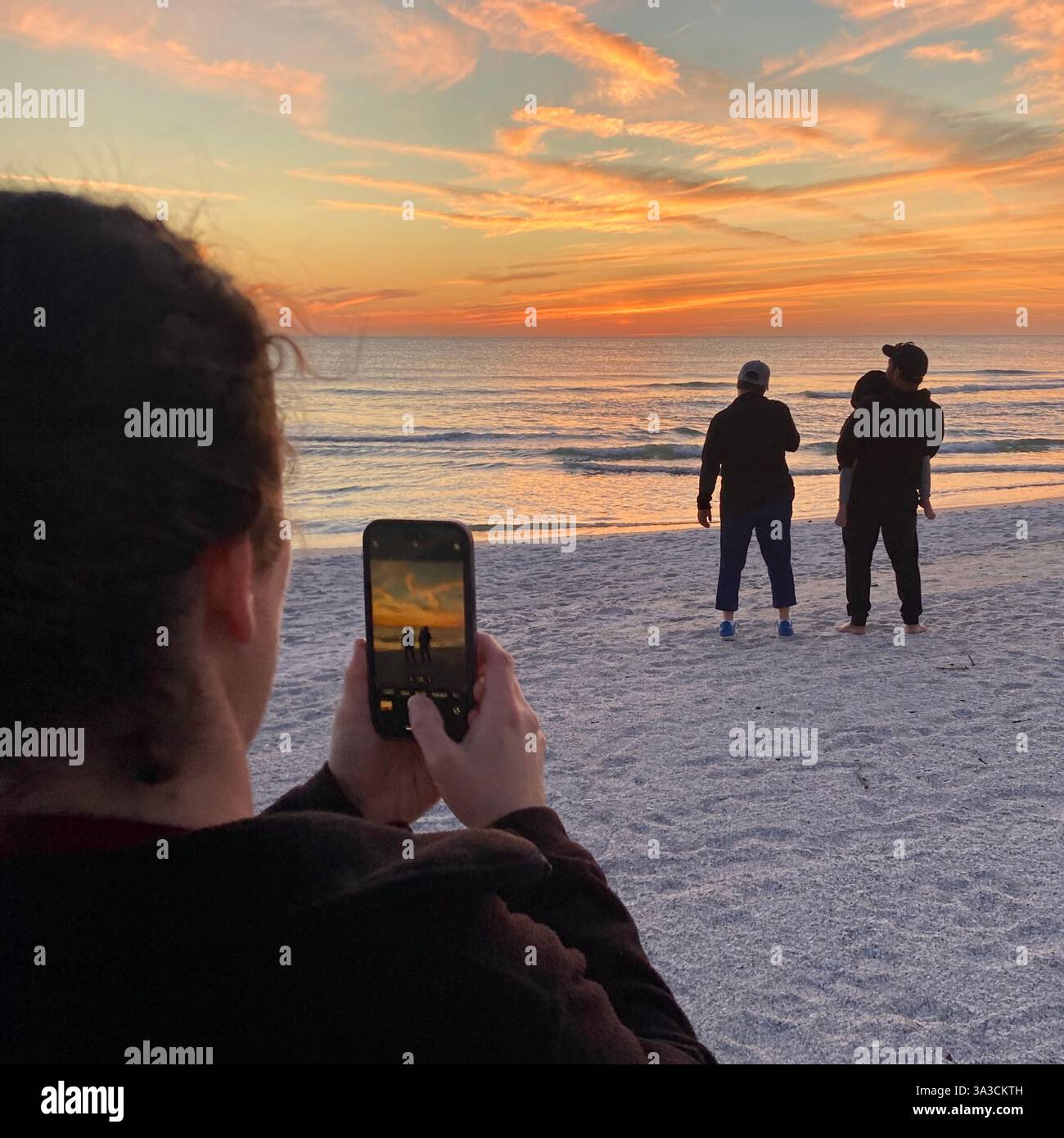 Sunset on Anna Maria Island, Florida, USA Stock Photo - Alamy