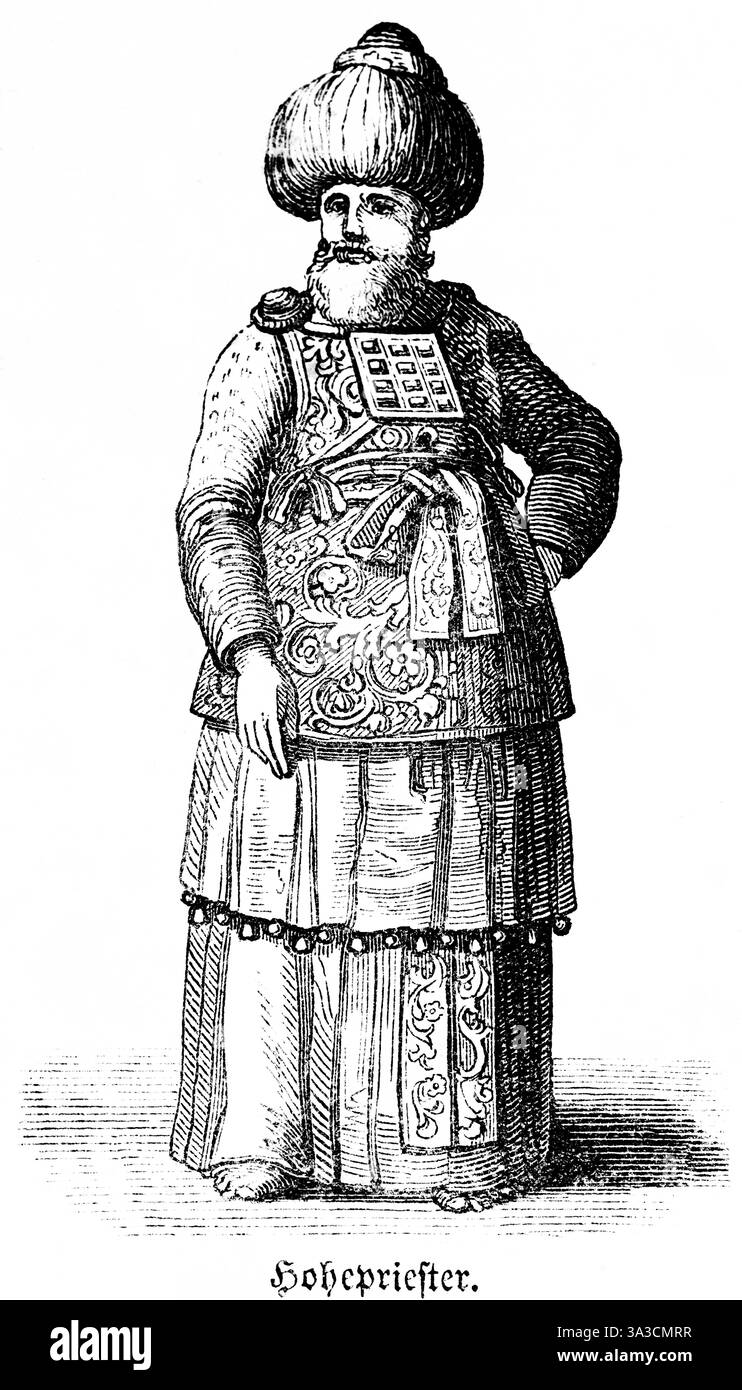 Portrait of a high priest in ecclesiastical dress, liturgical vestments ...