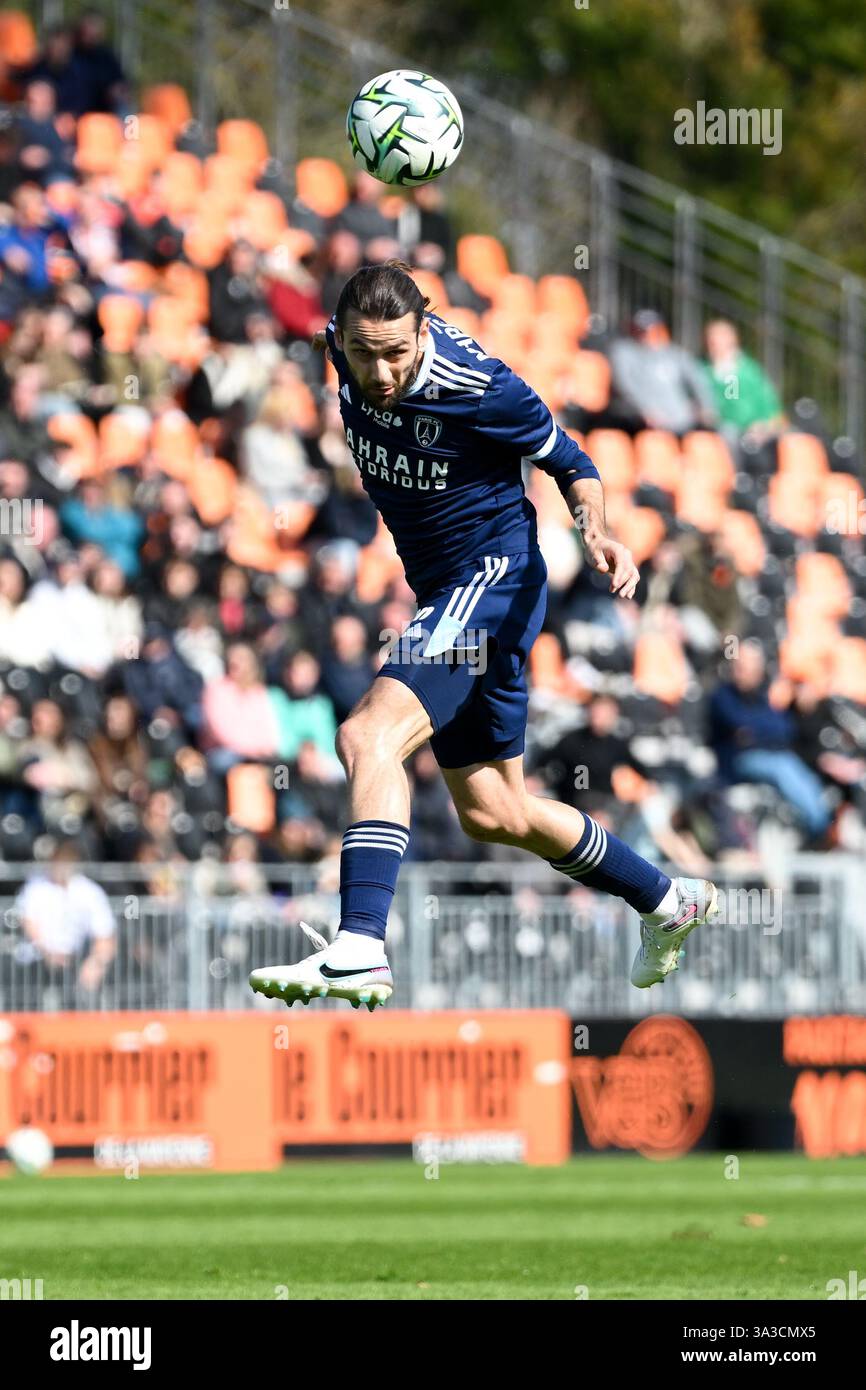 04 Vincent MARCHETTI (pfc) during the Ligue 2 BKT match between Laval ...