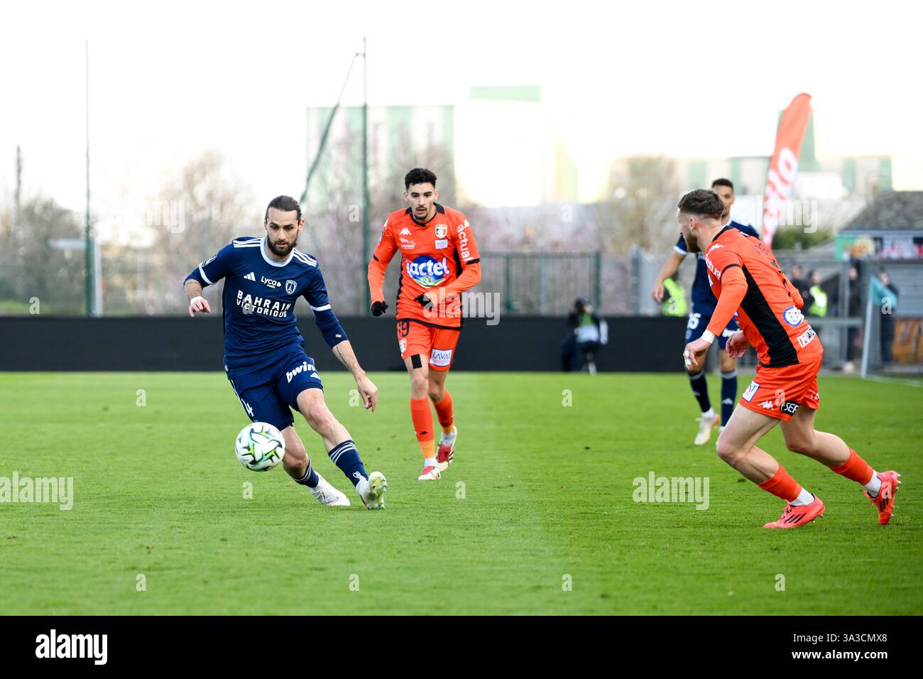 04 Vincent MARCHETTI (pfc) during the Ligue 2 BKT match between Laval ...