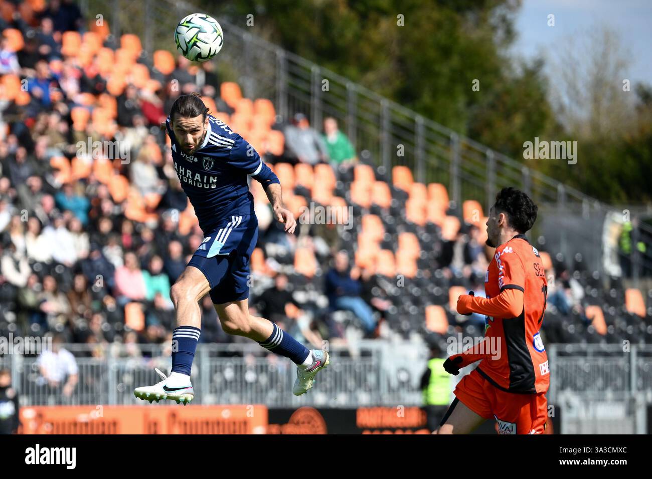 04 Vincent MARCHETTI (pfc) during the Ligue 2 BKT match between Laval ...