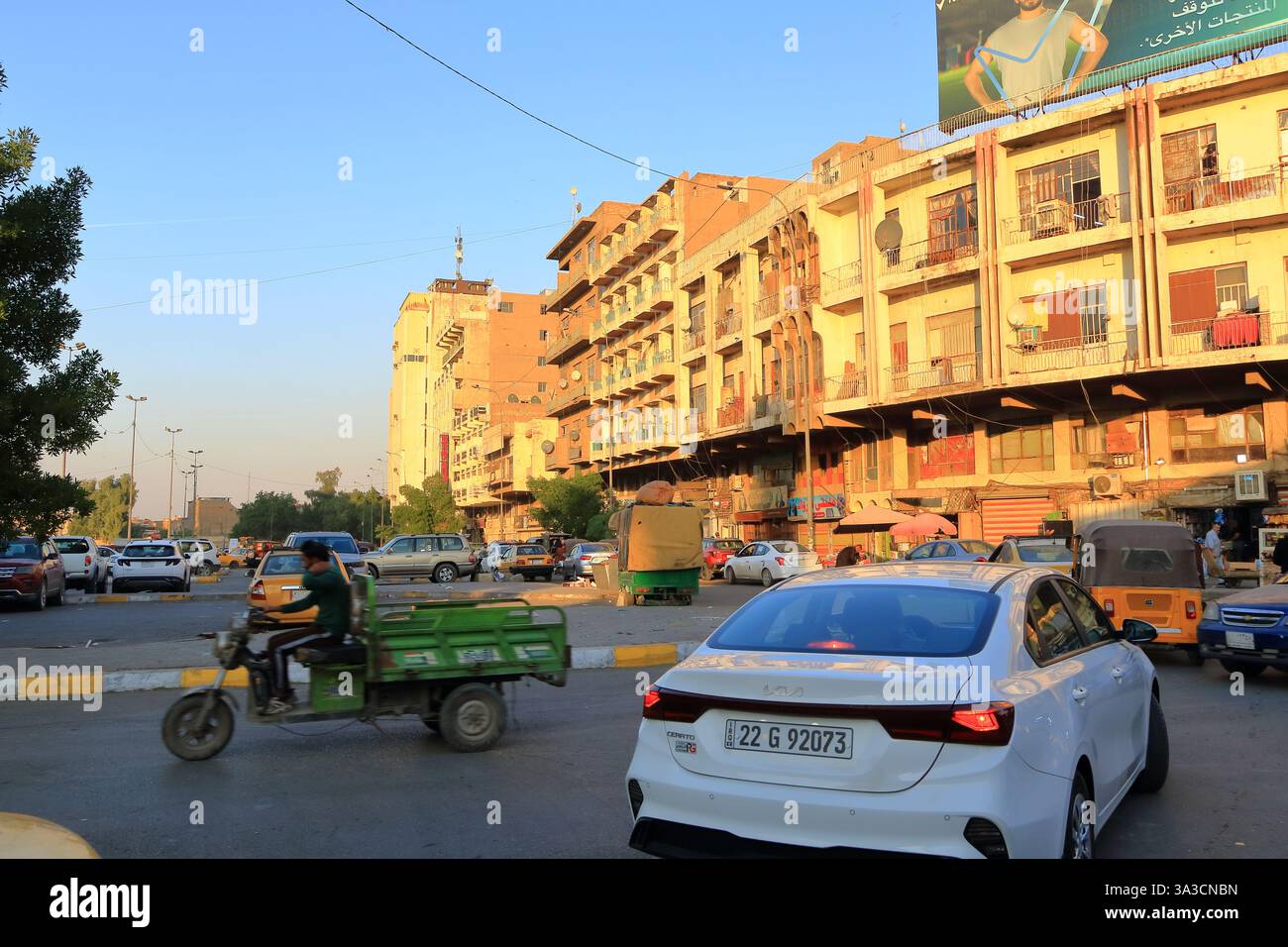 Baghdad, Bagdad in Iraq - November 15 2024: every day life with cars on ...