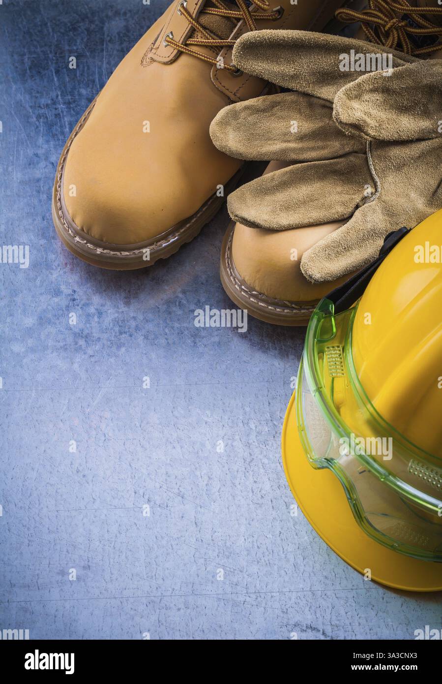 Boots glasses helmet gloves hi-res stock photography and images - Alamy