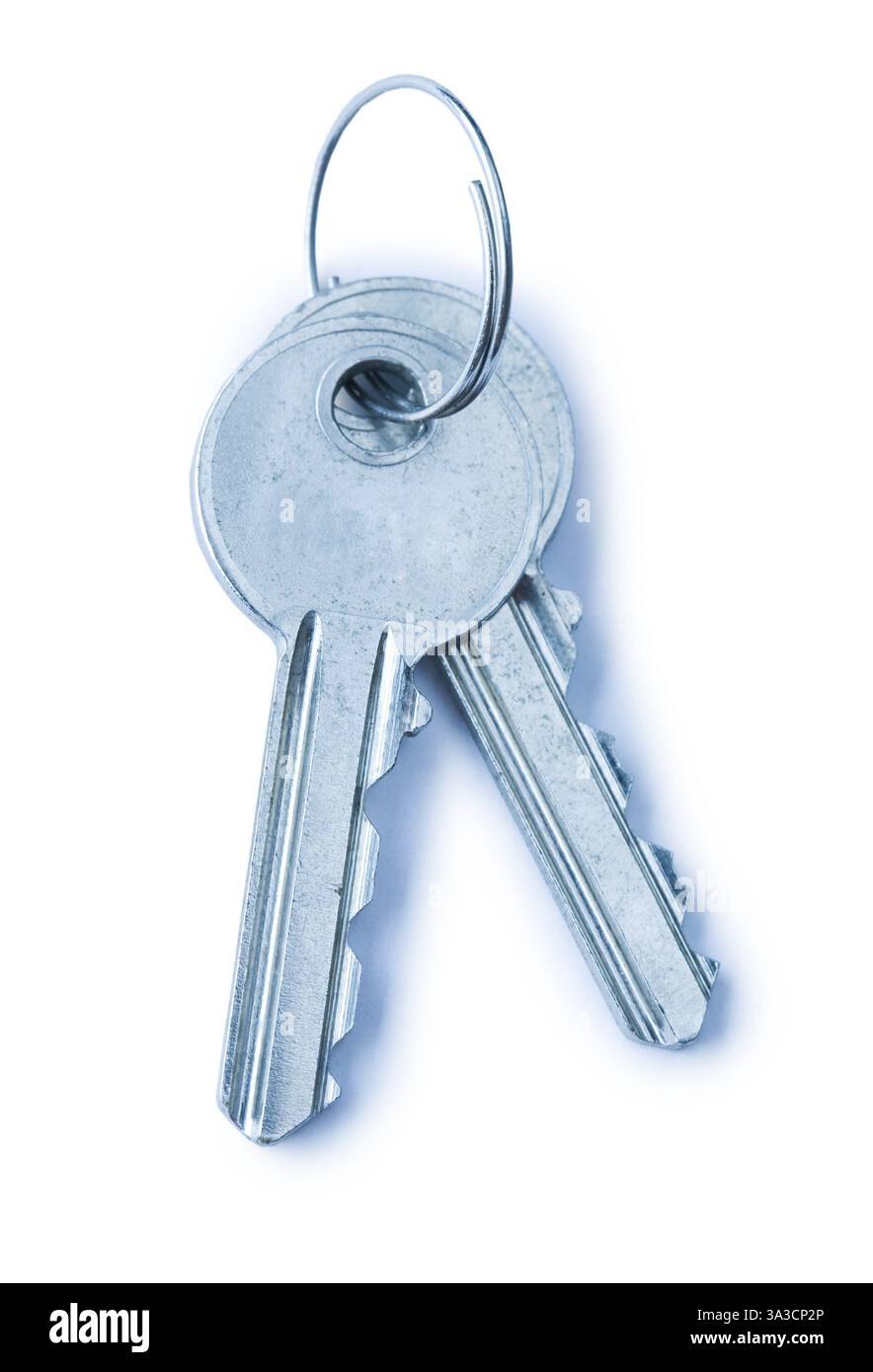 Two blue keys Stock Photo - Alamy