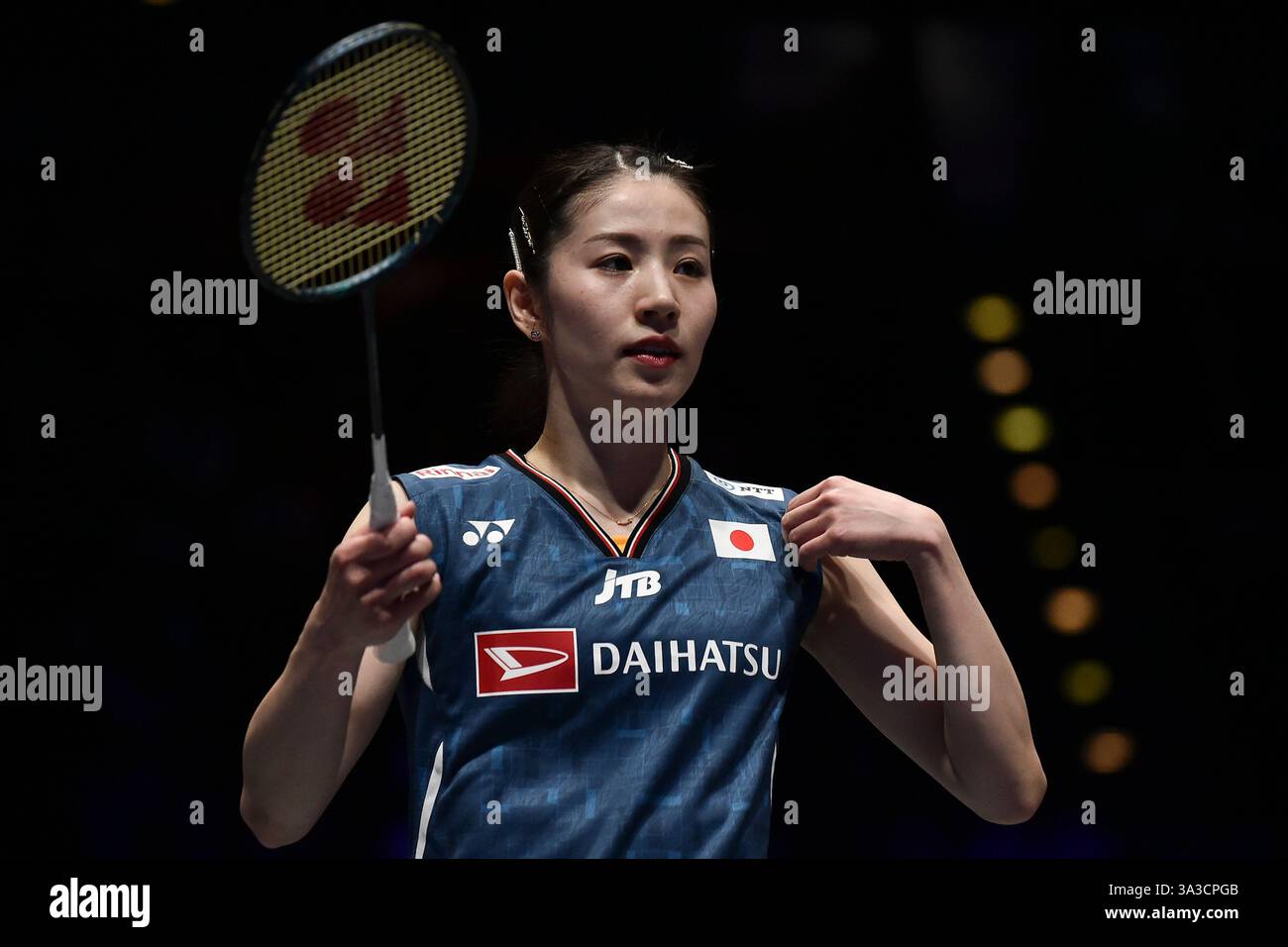 Chiharu Shida of Japan in action against Liu Sheng Shu and TanNing of ...