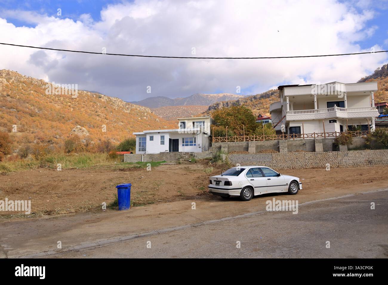 Amediye, Amedi, Kurdistan in Iraq - November 19 2024: road leading to ...