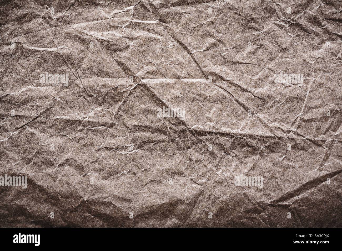 Vintage messy crumpled paper horizontal version Stock Photo - Alamy