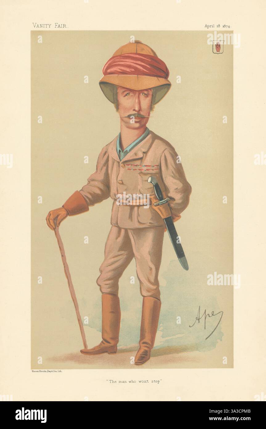 VANITY FAIR SPY CARTOON Garnet Wolseley 'The man who won't stop ...