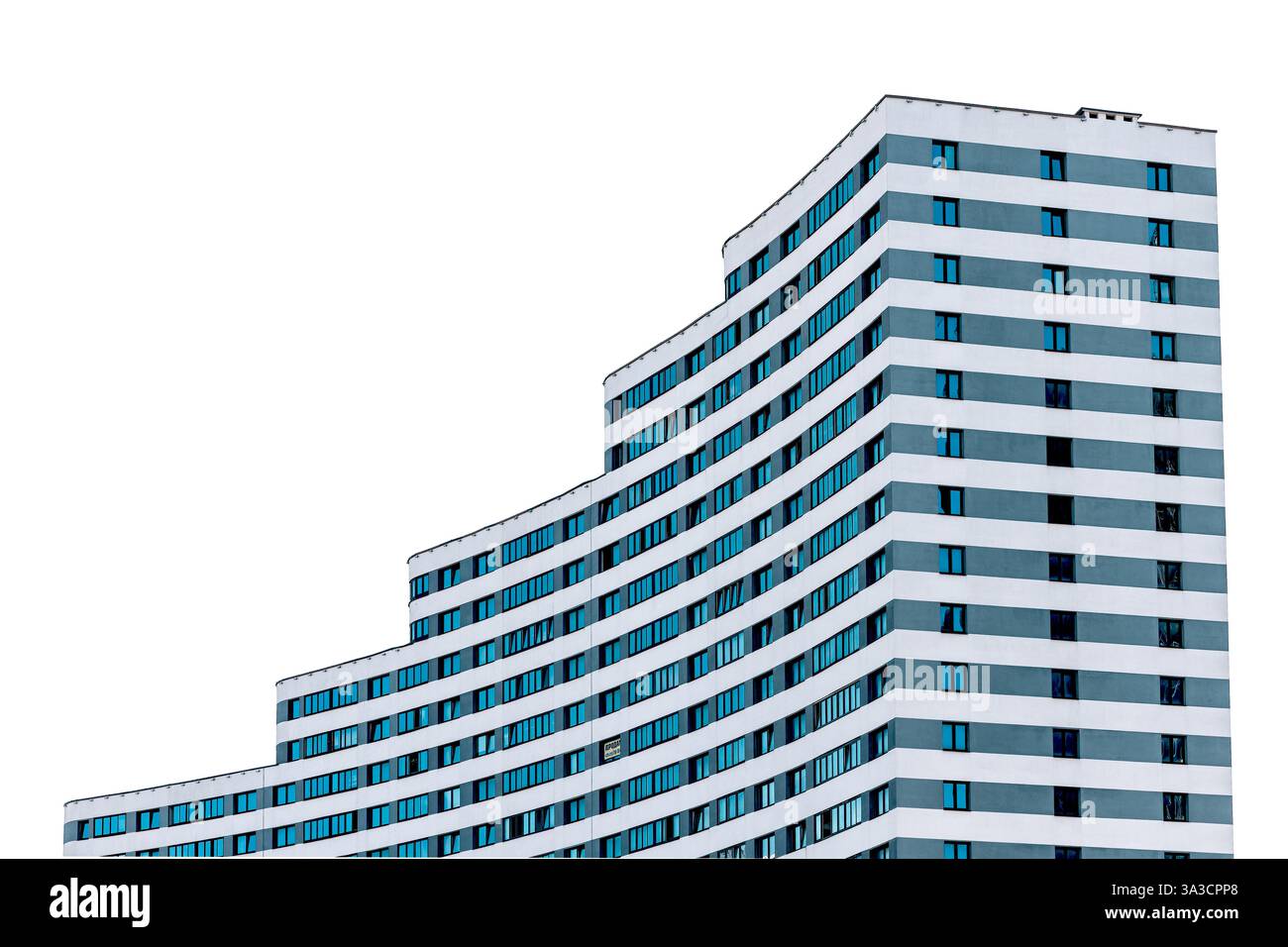 Modern city business environment. High-rise buildings with steel and ...