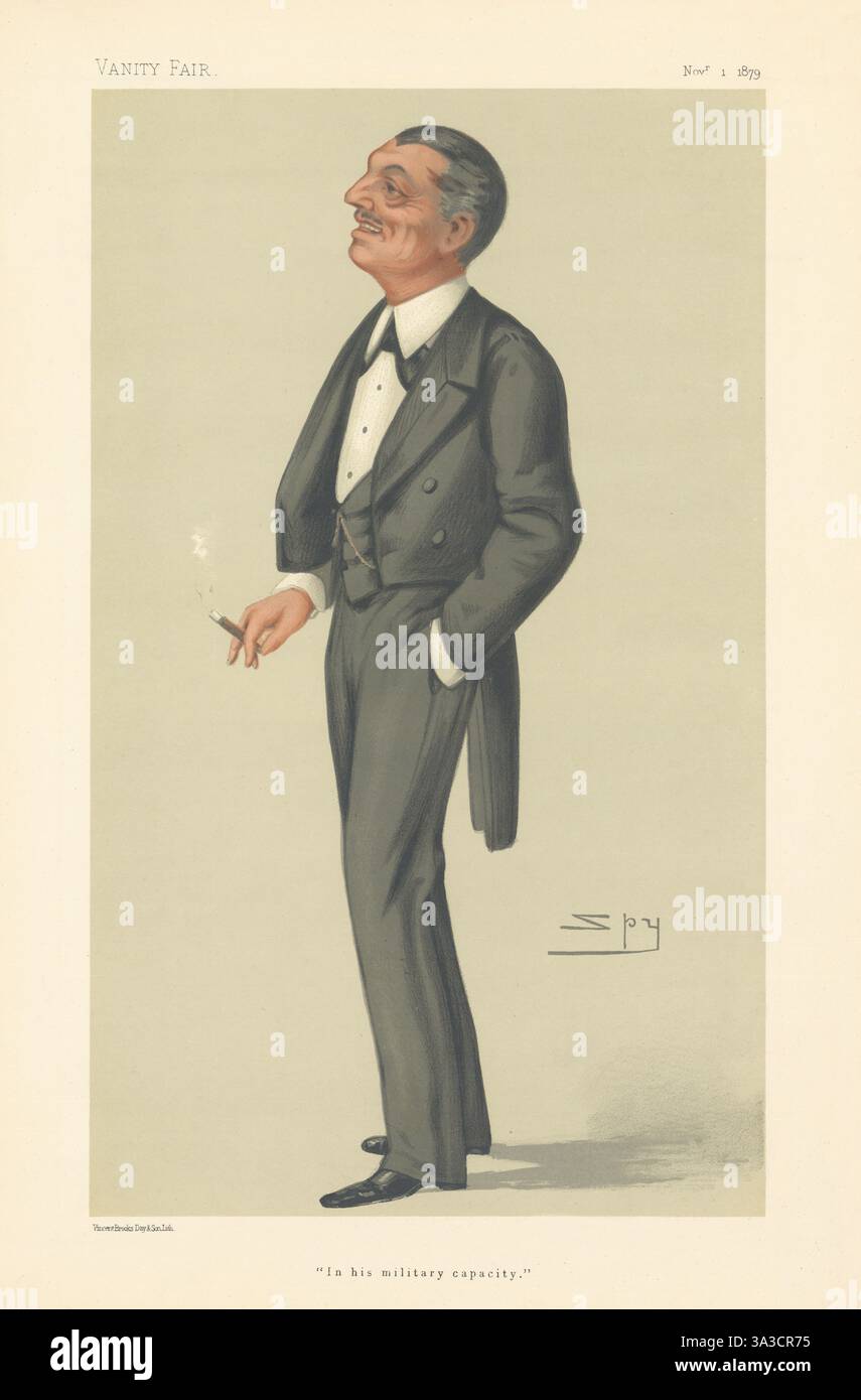 VANITY FAIR SPY CARTOON Montagu Williams 'In his military capacity' Law ...