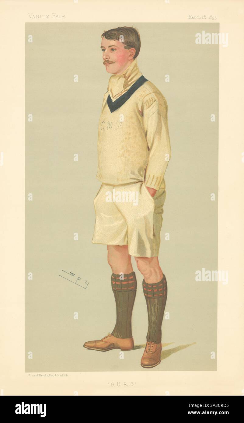 VANITY FAIR SPY CARTOON Charles Murray Pitman 'OUBC' Rowing. Oxford ...