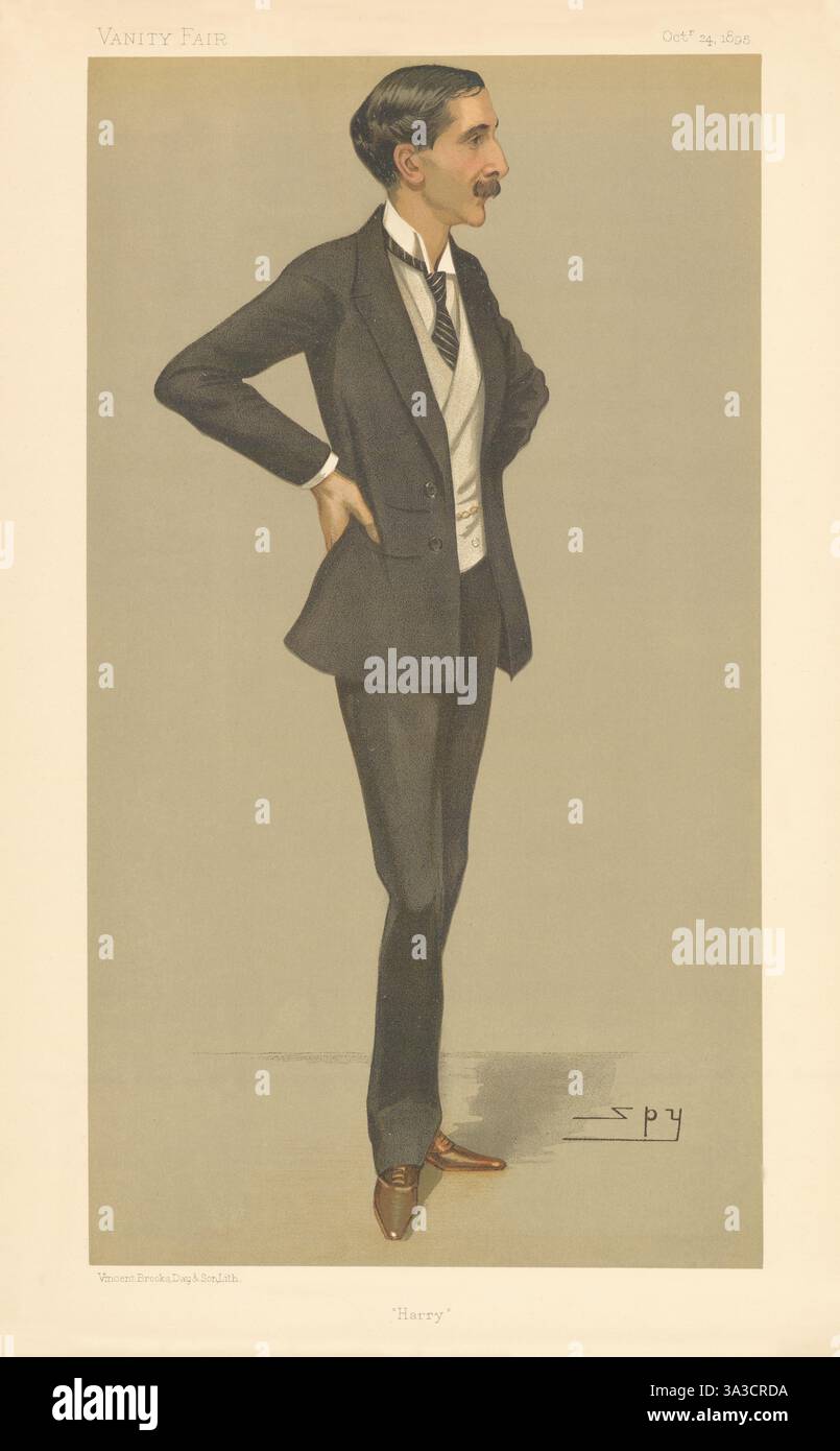 VANITY FAIR SPY CARTOON James Mellor Paulton 'Harry' Durham 1895 old ...