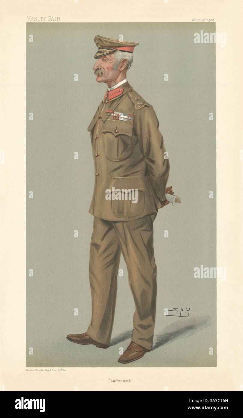 VANITY FAIR SPY CARTOON Field Marshal Sir George Stuart White ...