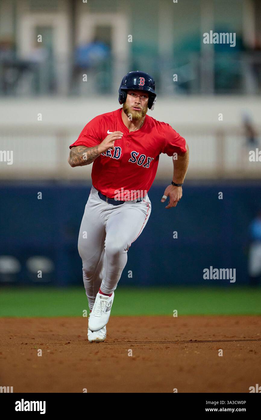 Boston Red Sox Brooks Brannon (71) rounds the bases on a Kristian ...